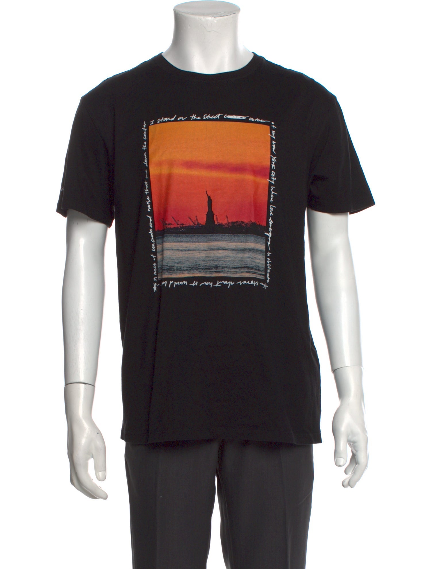 Saturdays Surf NYC Graphic Print Crew Neck T-Shirt - Black T-Shirts ...