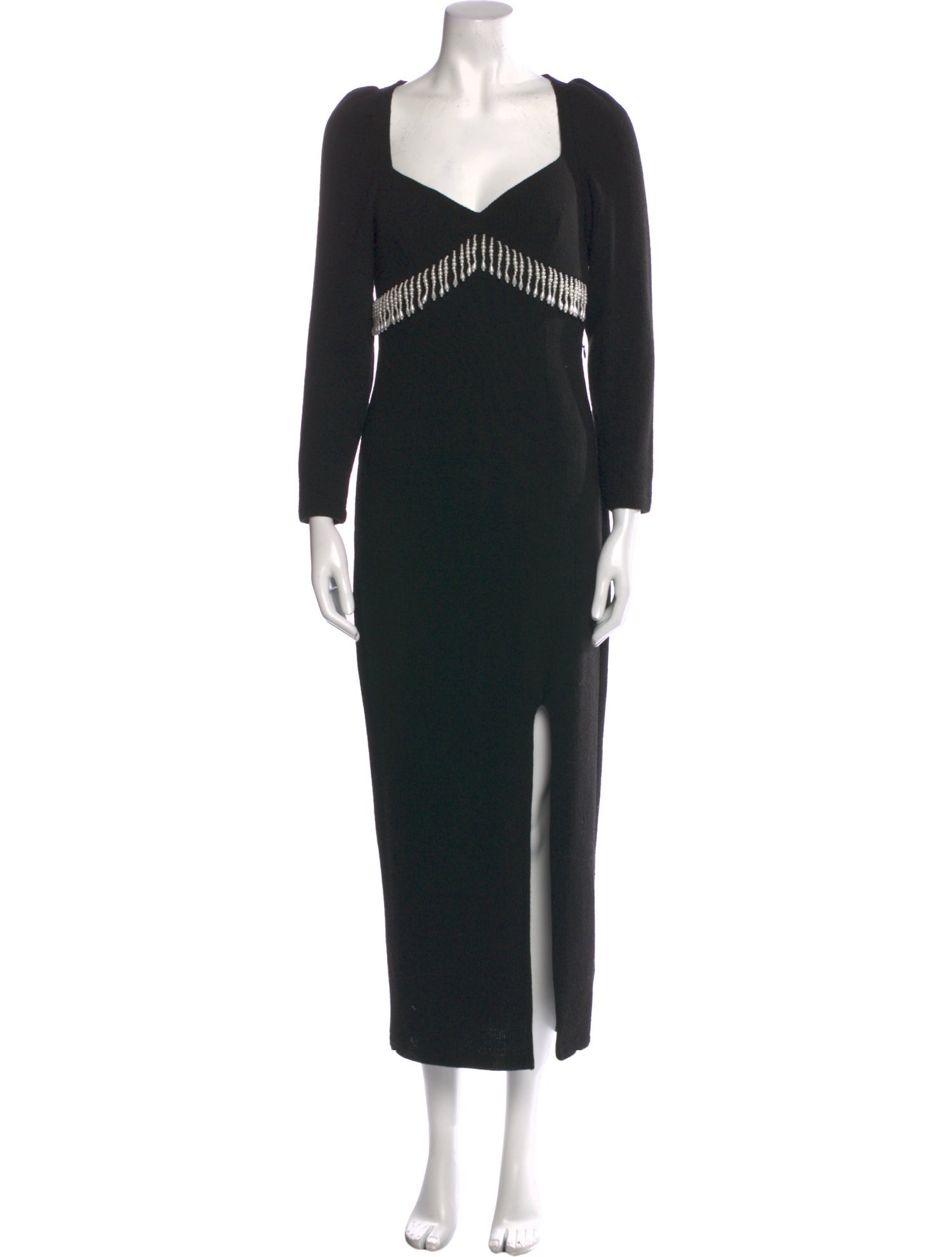 Saylor Square Neckline Long Dress - Black Dresses, Clothing ...