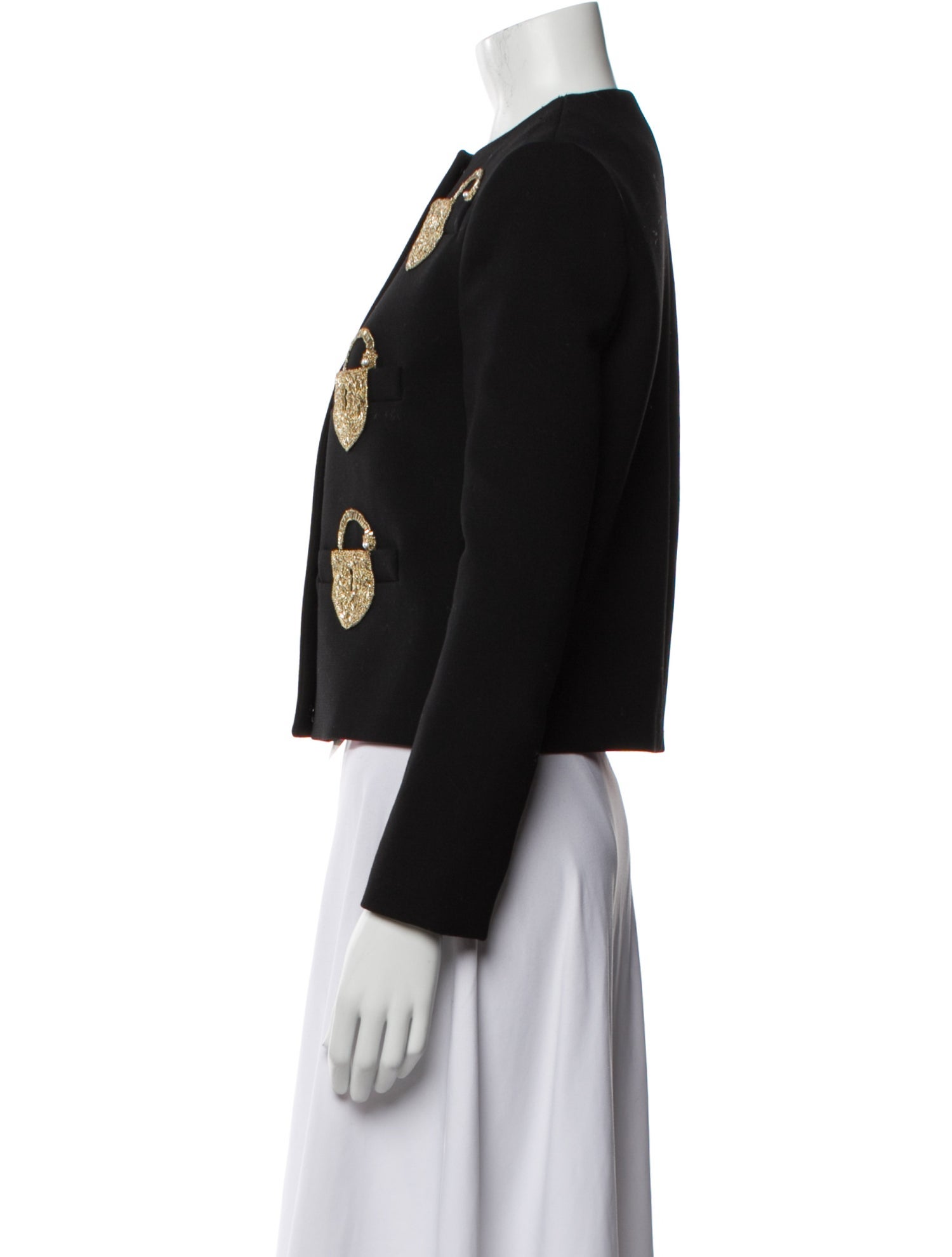 Schiaparelli 2021 Virgin Wool Evening Jacket - Black Jackets, Clothing ...