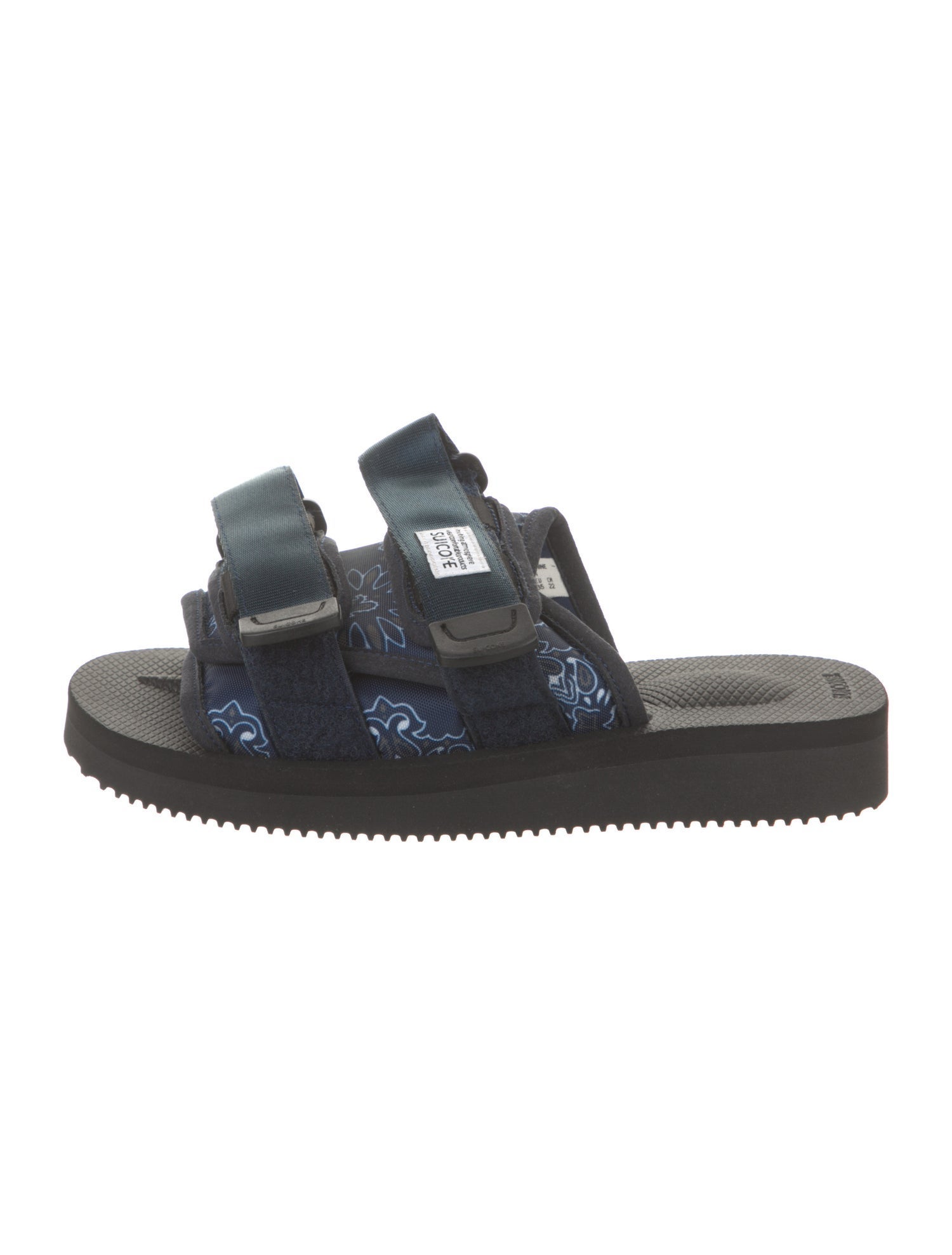 Suicoke Paisley Print Slides w/ Tags - Blue Sandals, Shoes - WSCKE21074 ...