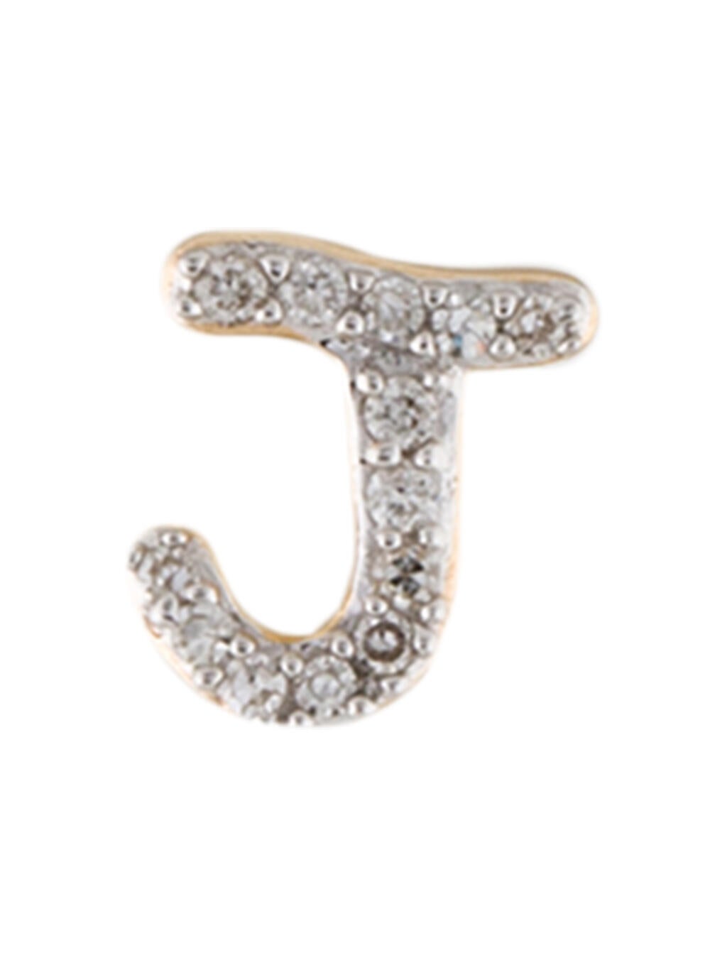 Jennifer Meyer Mini Uppercase Letter "T" Stud Earring - 14K Yellow Gold ...