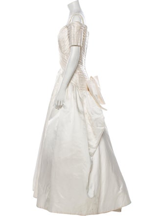 Scaasi Boutique Vintage Long Dress - Neutrals Dresses, Clothing ...