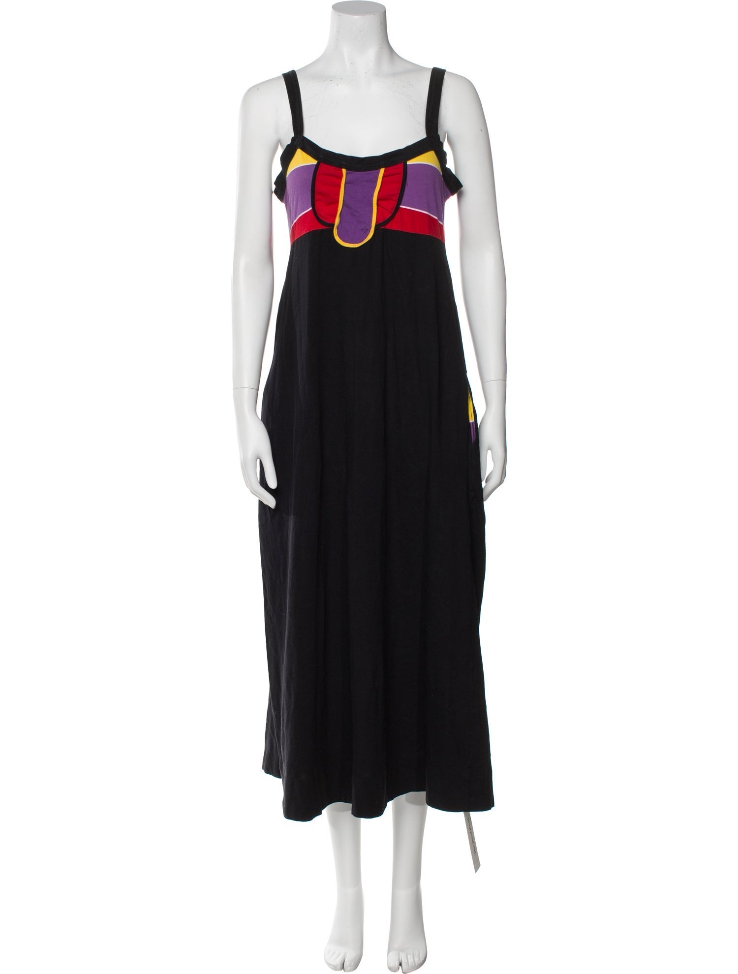 See by Chloé Colorblock Pattern Knee-Length Dress - Black Dresses ...