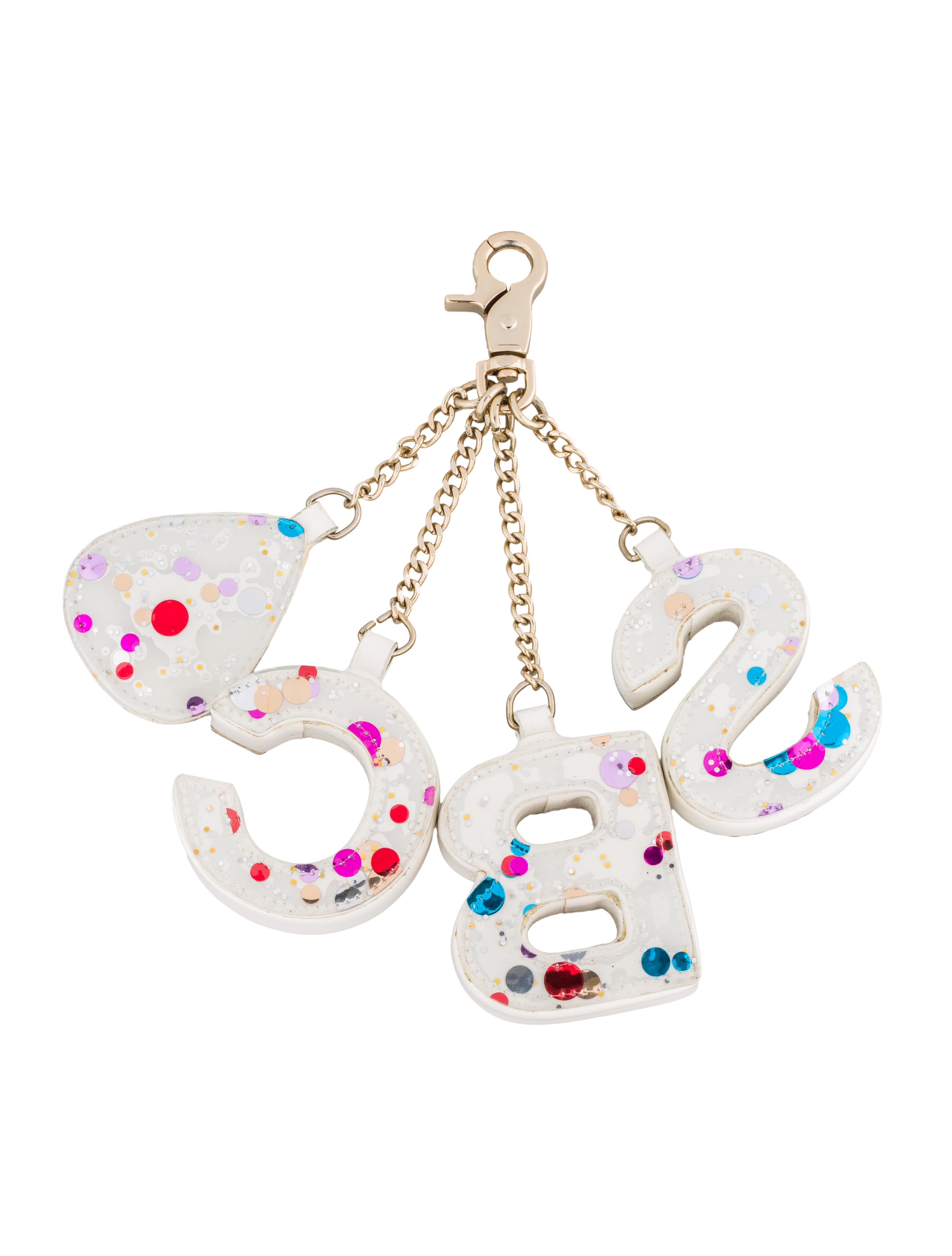 See by Chloé Patent Leather Letter Keychain - White Keychains ...