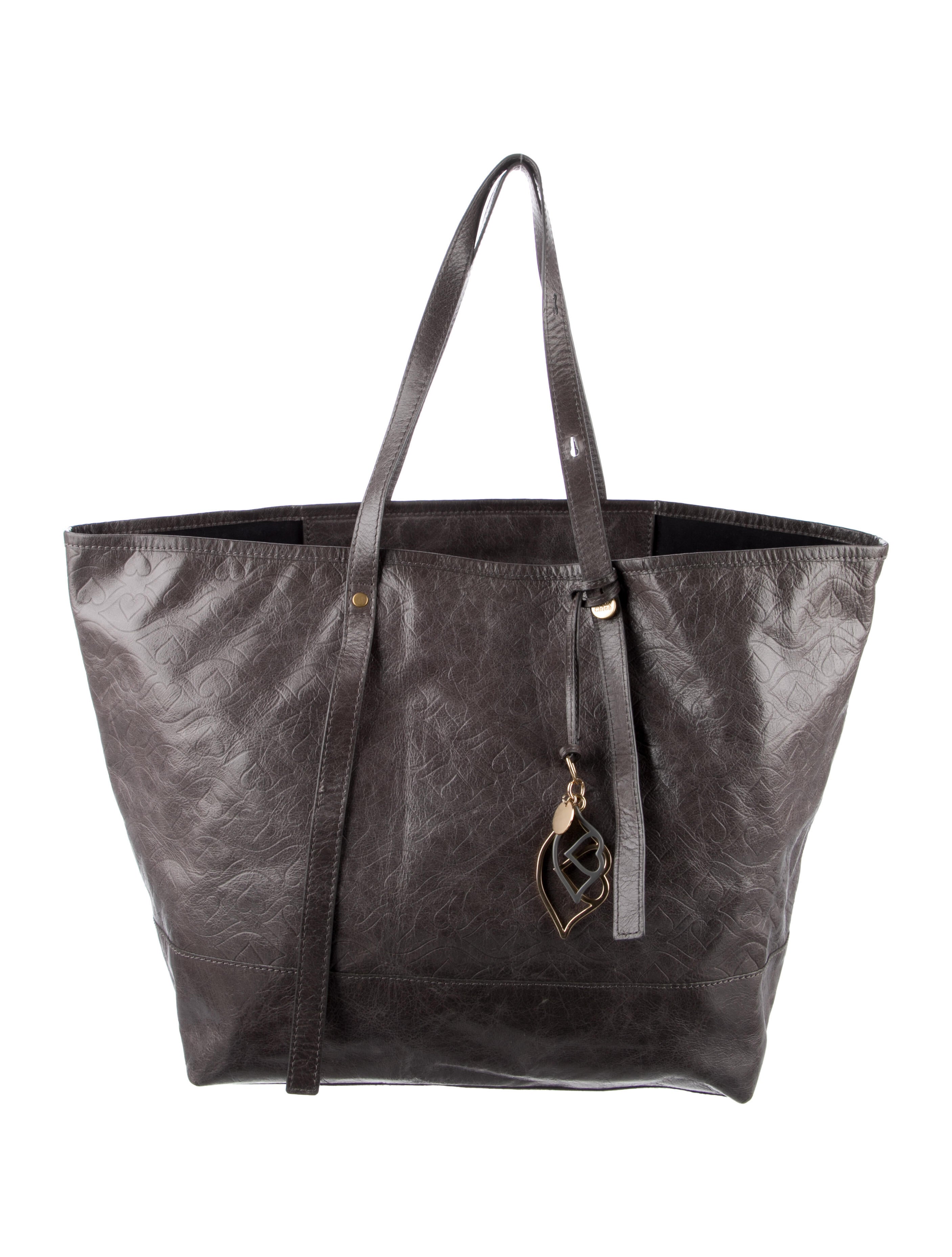 See by Chloé Leather Tote Bag - Grey Totes, Handbags - WSE76183 | The ...