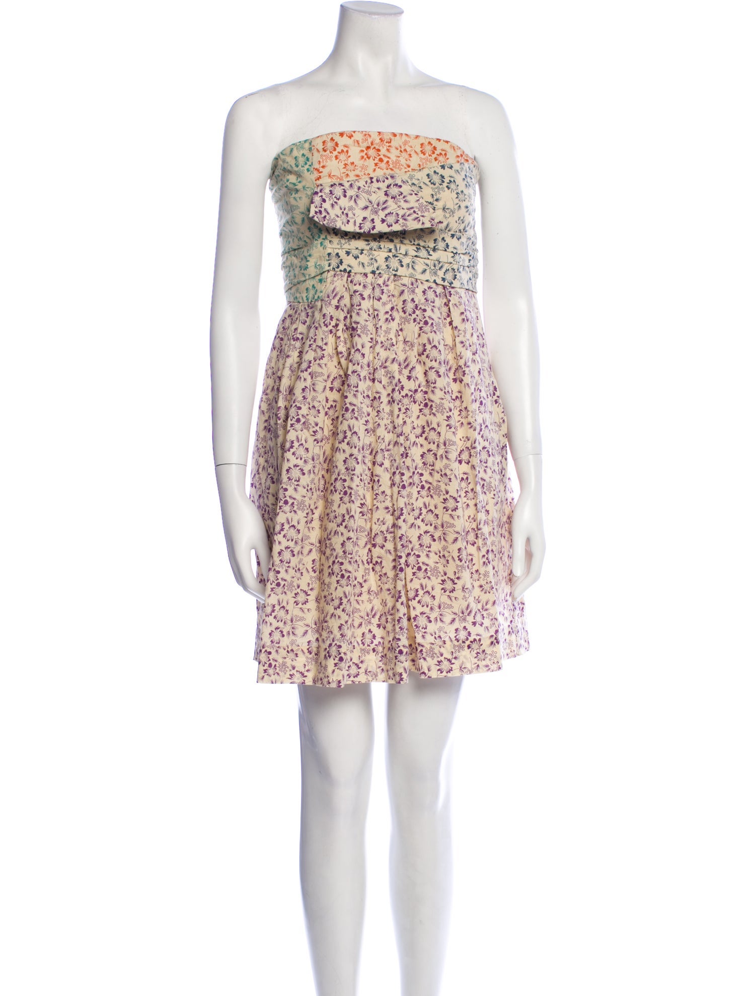 See by Chloé Printed Mini Dress - Neutrals Dresses, Clothing - WSE90163 ...