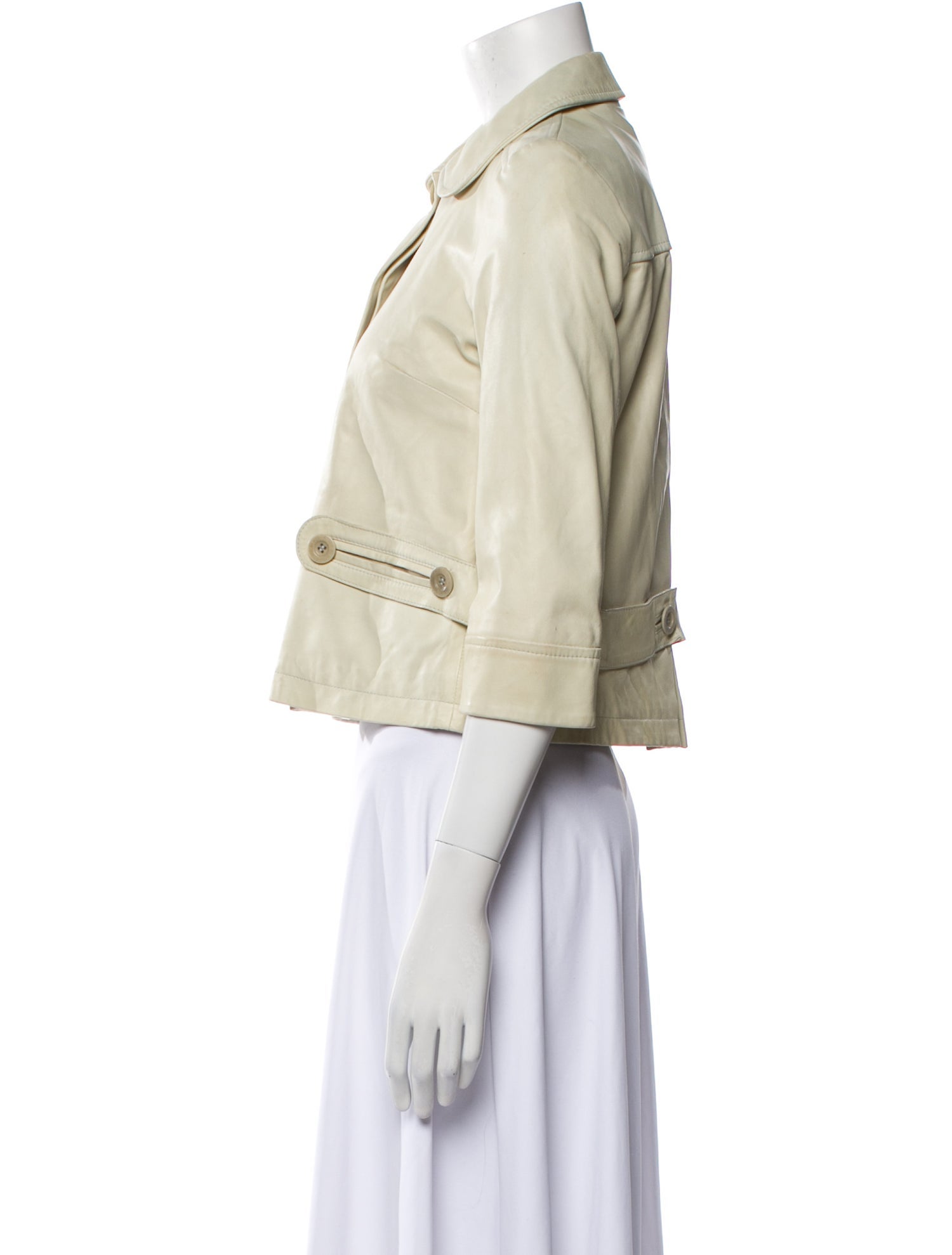 See by Chloé Leather Jacket - Neutrals Jackets, Clothing - WSE91649 ...