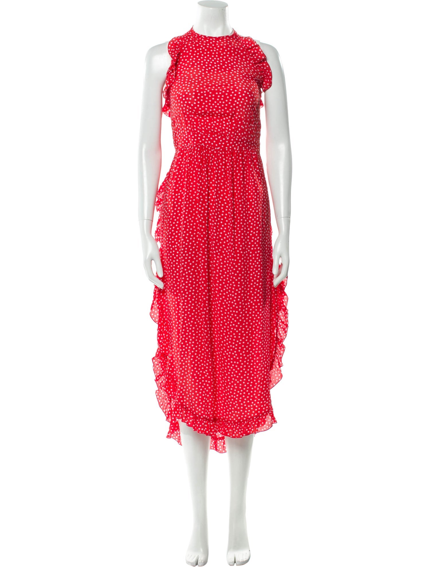 See by Chloé Polka Dot Print Long Dress w/ Tags - Red Dresses, Clothing ...