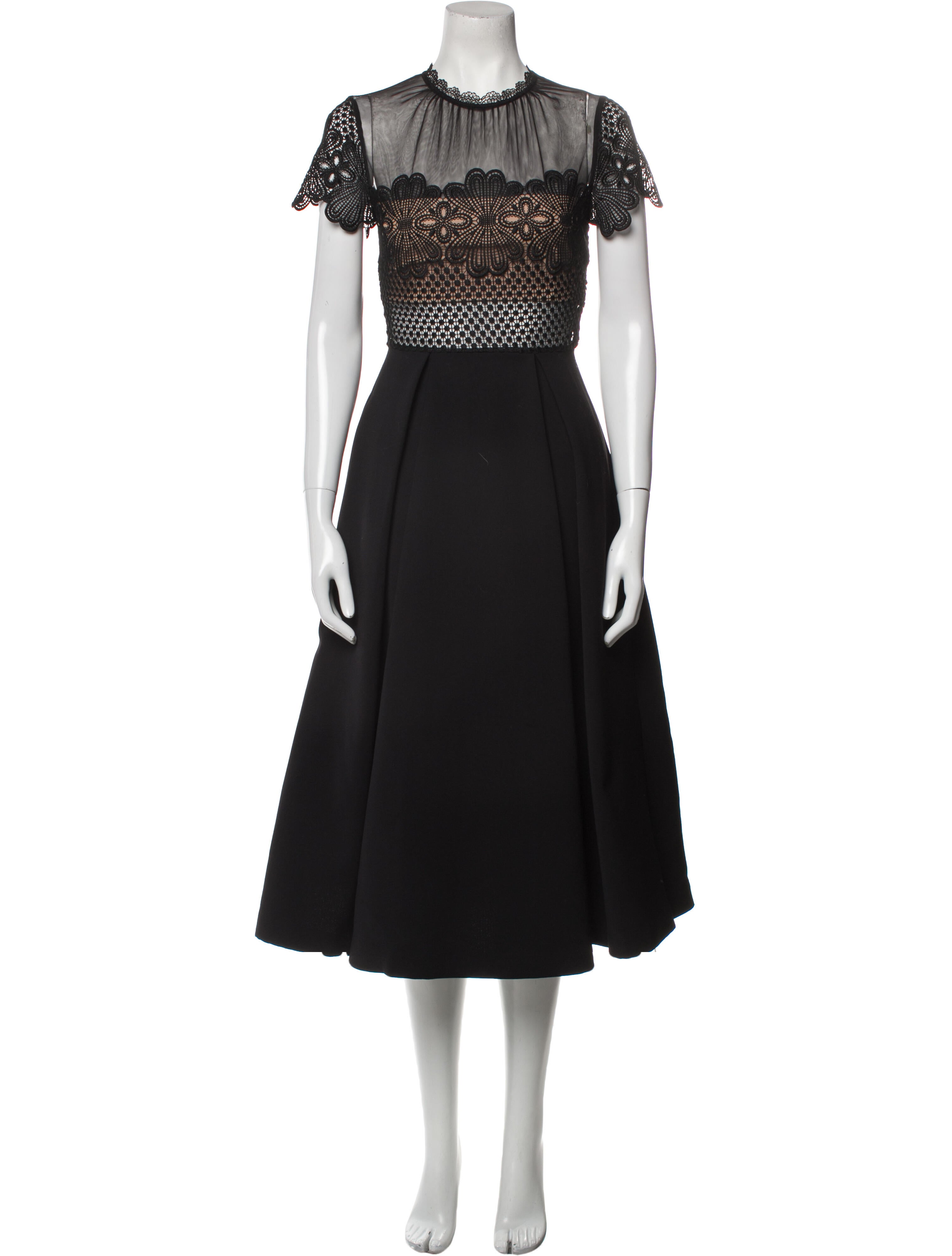 Self-Portrait Felicia Long Dress w/ Tags - Black Dresses, Clothing ...