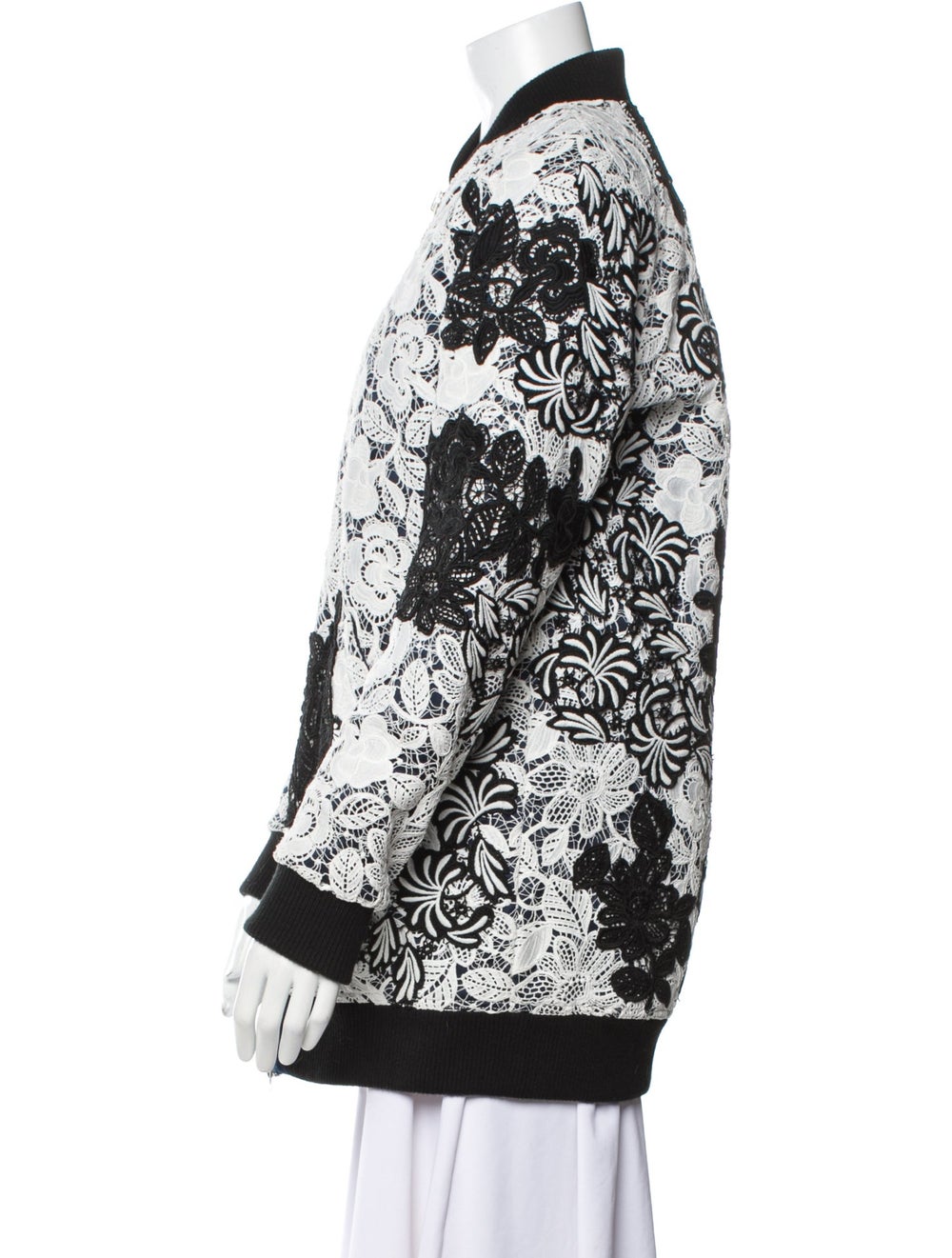 Self-Portrait Floral Print Coat - Gem