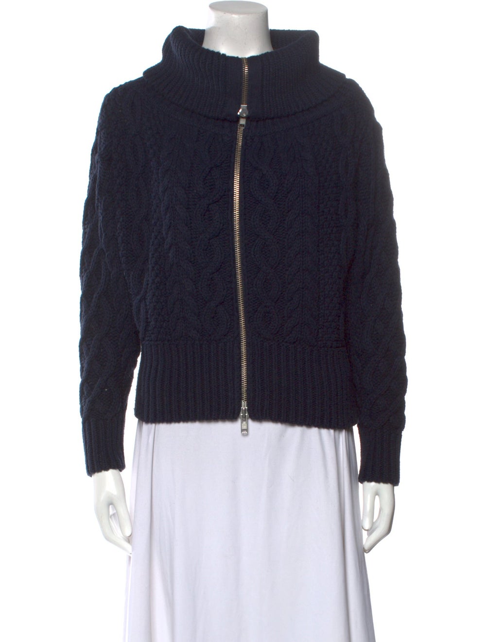 Self-Portrait Turtleneck Sweater - Gem