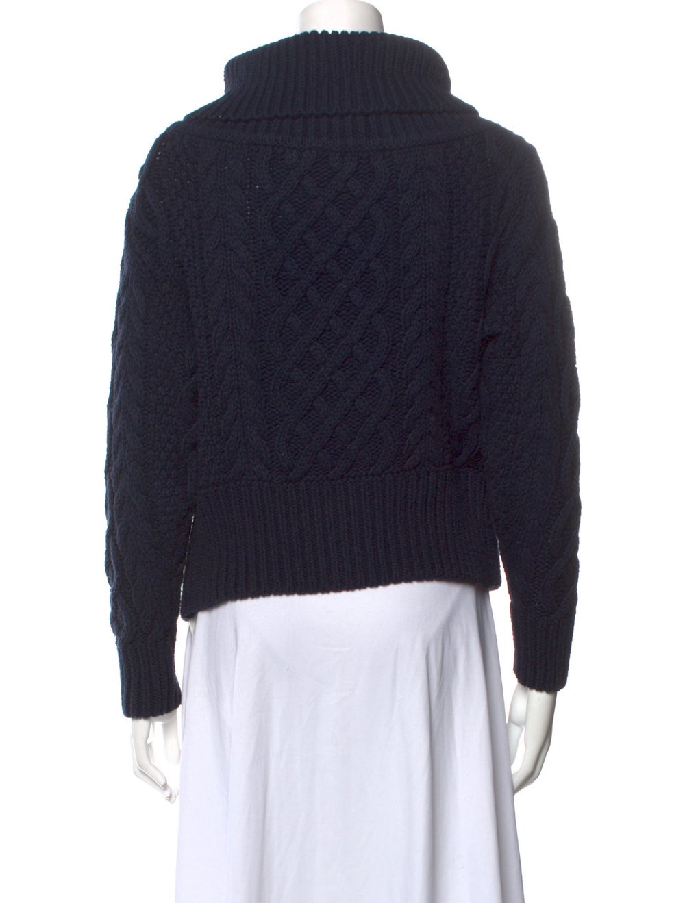 Self-Portrait Turtleneck Sweater - Gem