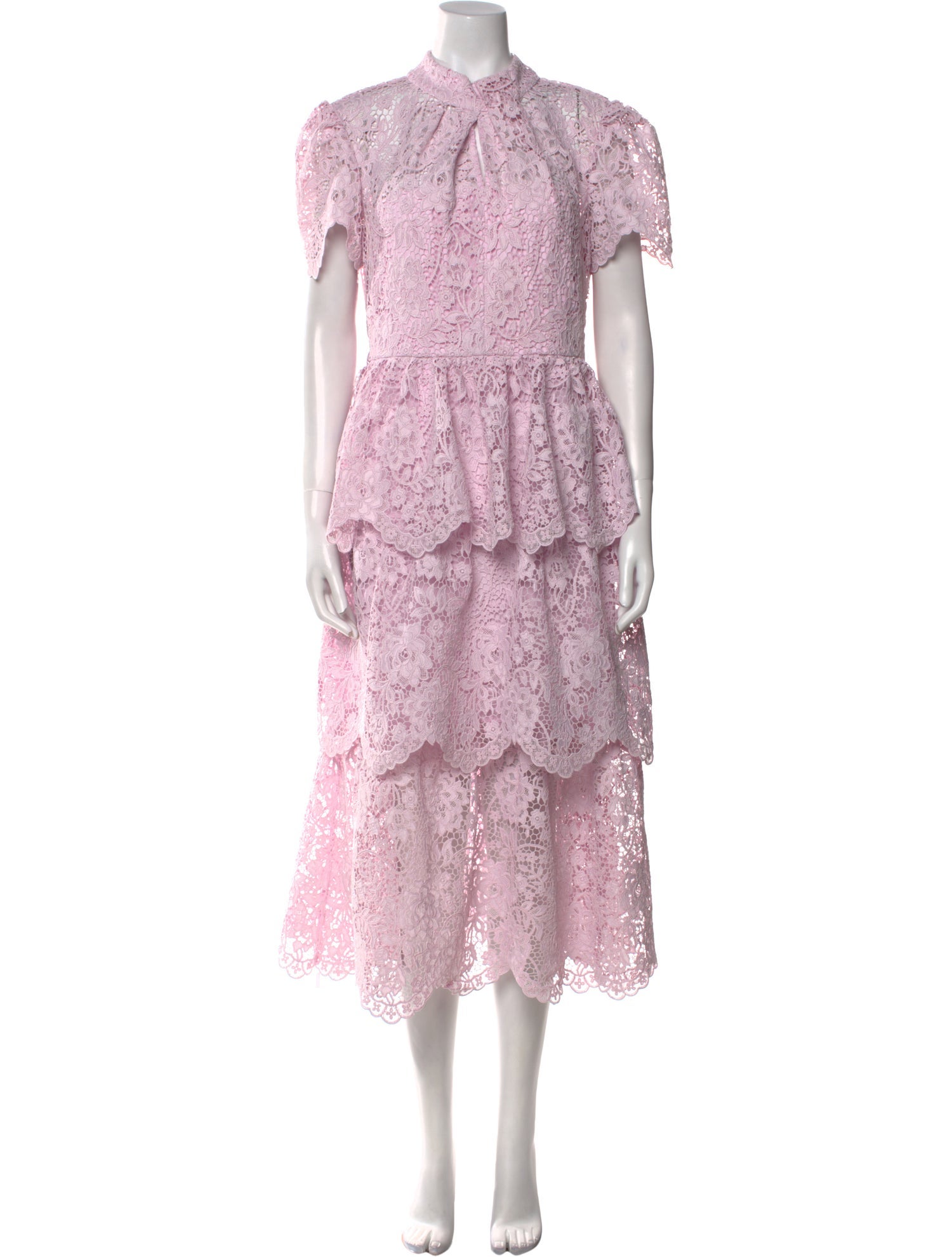 Self-Portrait Lace Pattern Long Dress w/ Tags - Purple Dresses ...