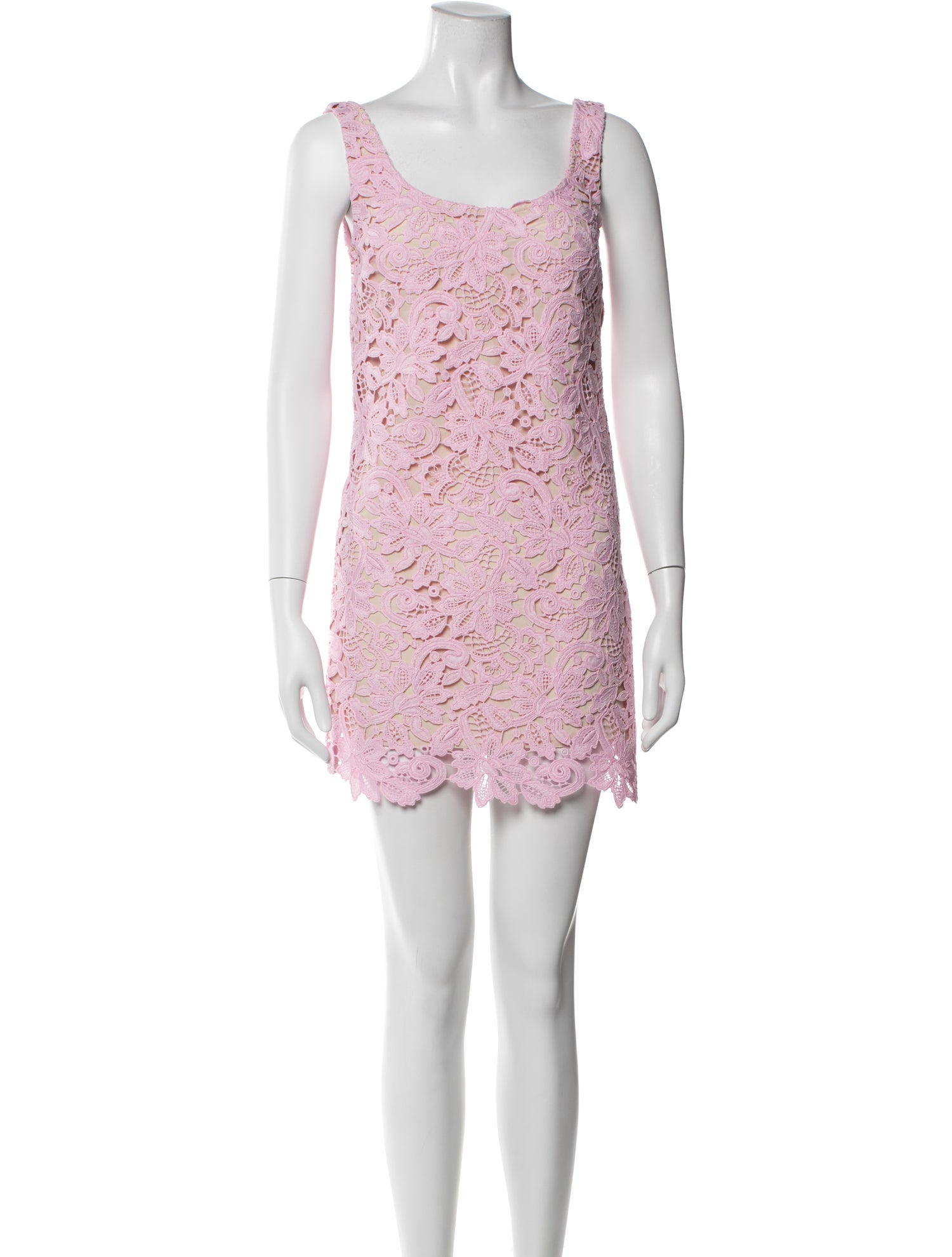 Self-Portrait Lace Pattern Mini Dress w/ Tags - Pink Dresses, Clothing ...