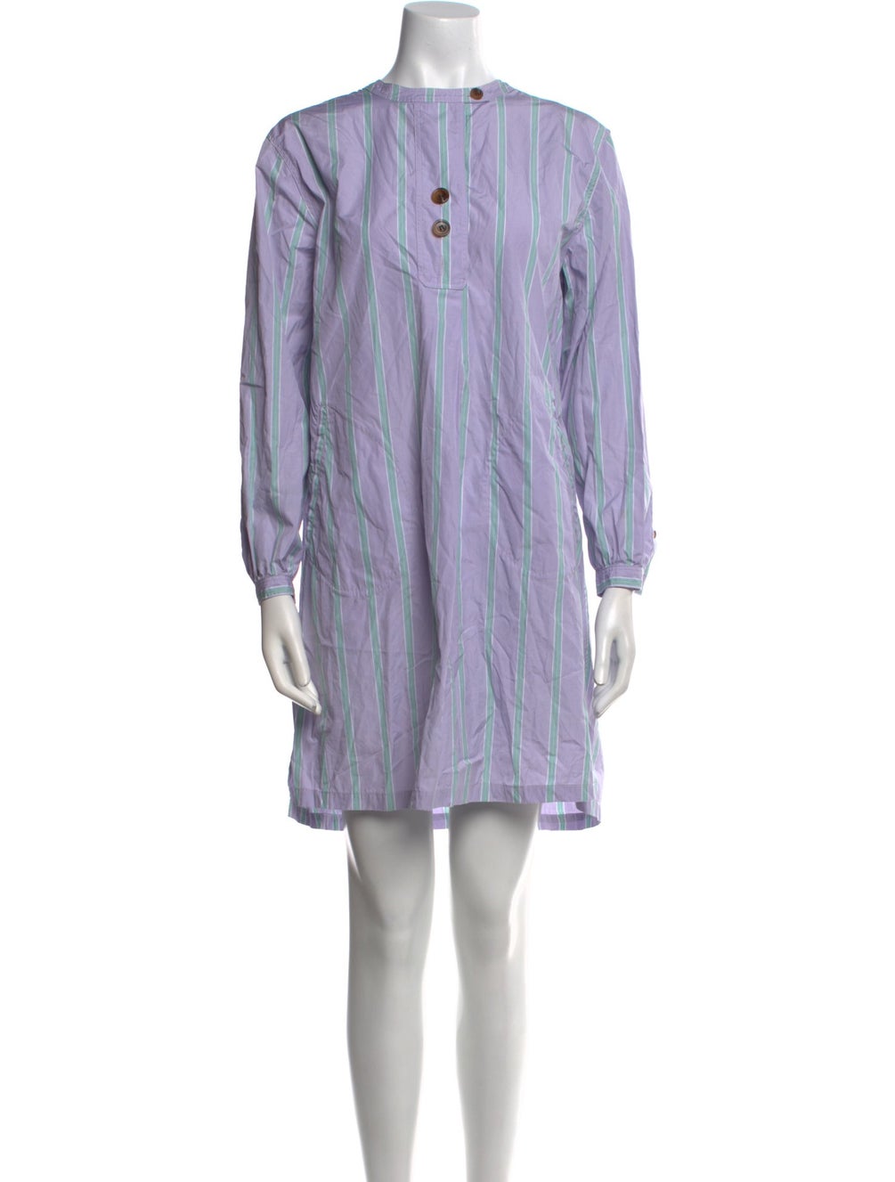 Soeur Striped Mini Dress - Purple Dresses, Clothing - WSEOU22665 | The RealReal