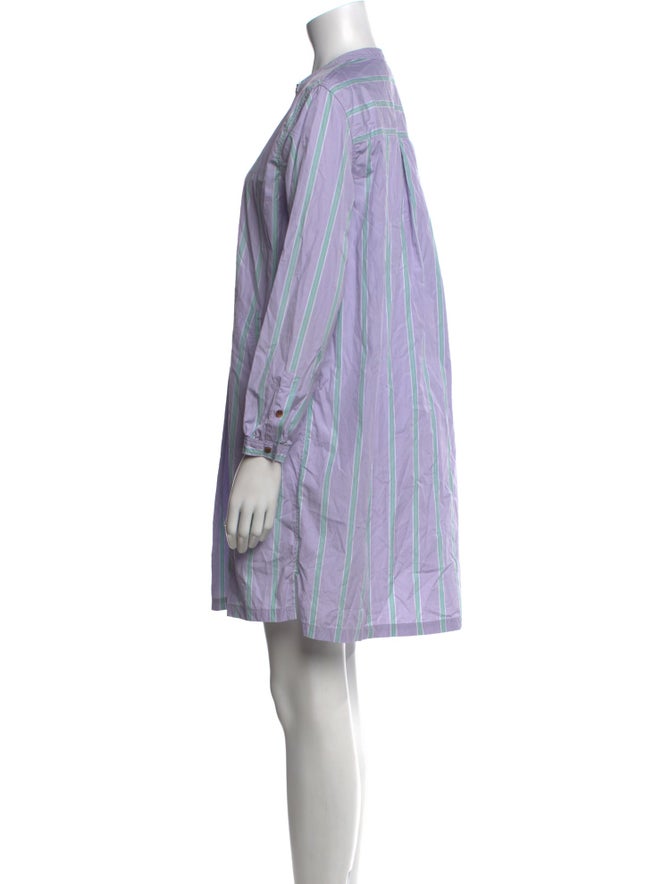 Soeur Striped Mini Dress - Purple Dresses, Clothing - WSEOU22665 | The RealReal
