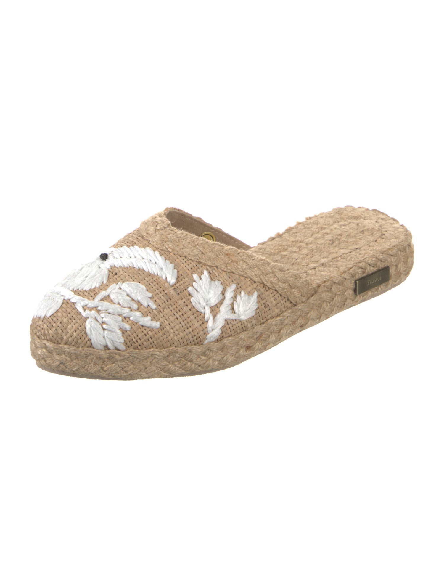 Serpui Jute Floral Print Espadrilles - Neutrals Flats, Shoes ...