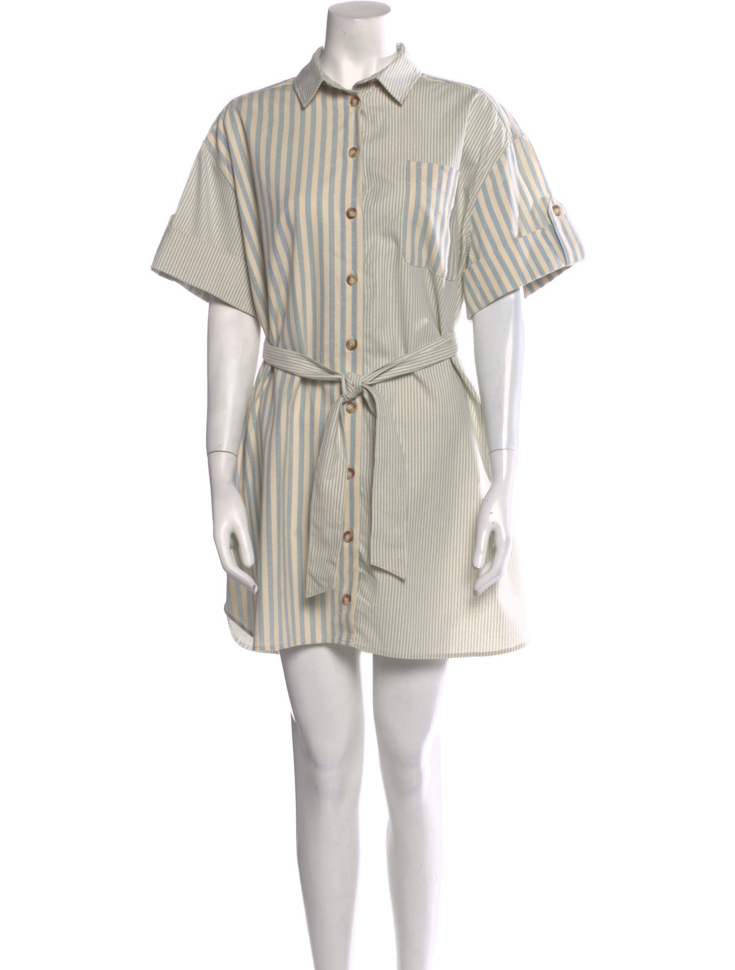 Sézane Striped Mini Dress w/ Tags - Blue Dresses, Clothing - WSEZA30699 ...