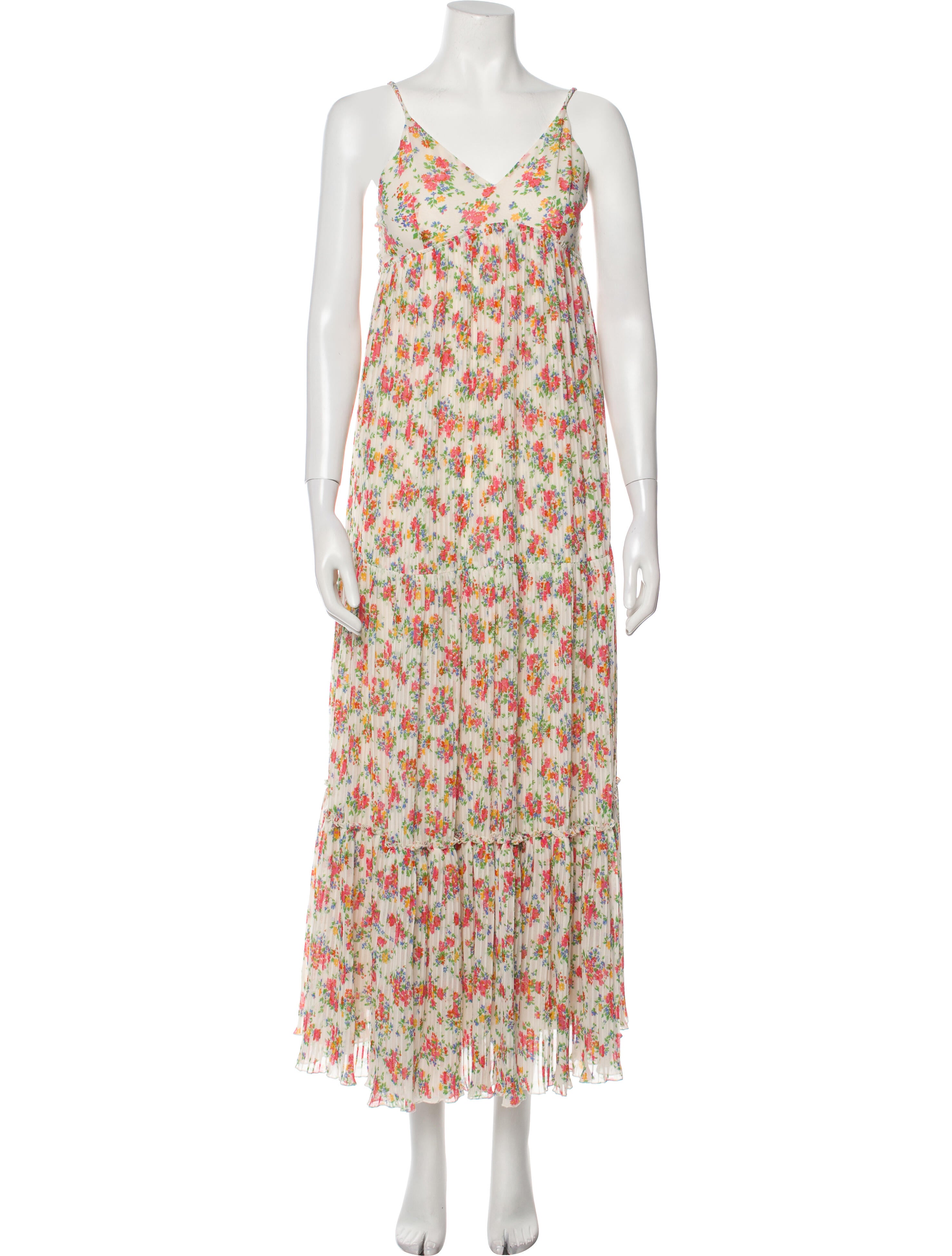 Sézane Floral Print Long Dress - Neutrals Dresses, Clothing ...