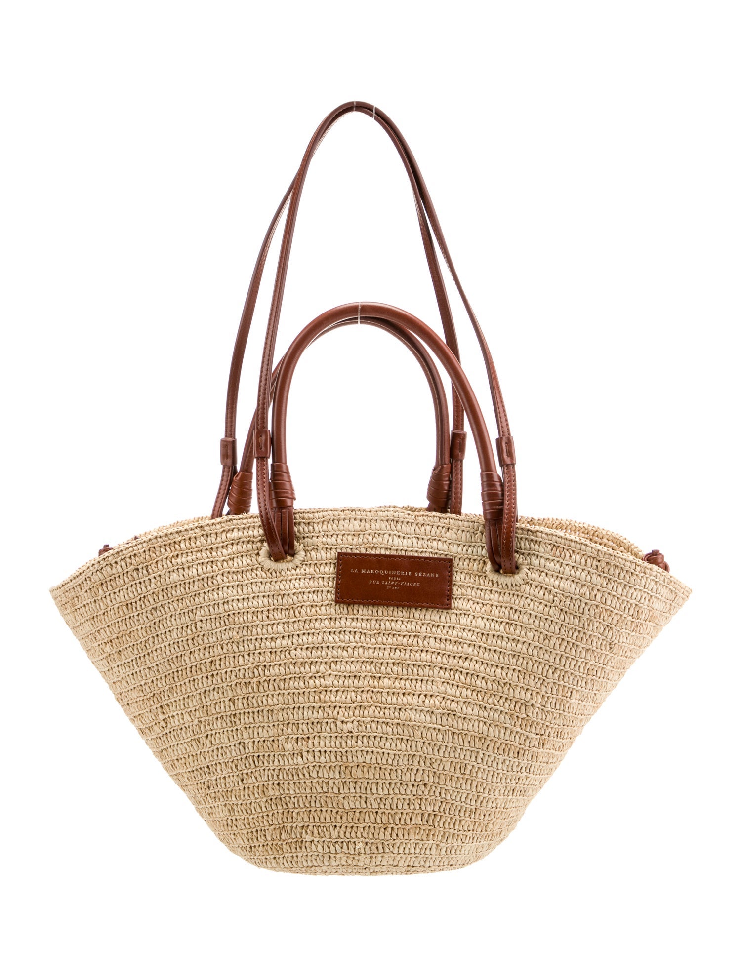 Sézane Straw Tote Bag - Neutrals Totes, Handbags - WSEZA33692 | The ...