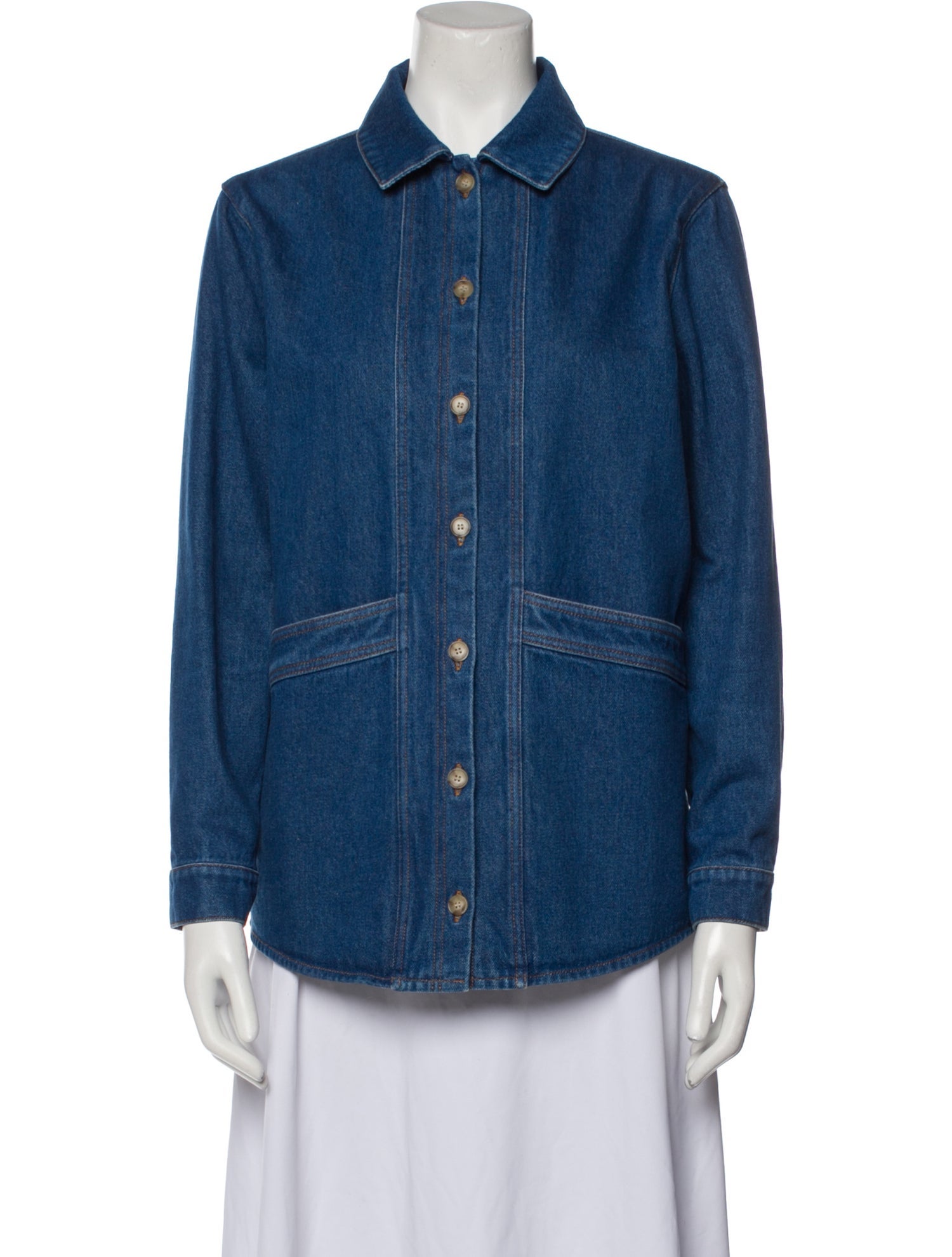 Sézane Denim Jacket - Blue Jackets, Clothing - WSEZA35649 | The RealReal