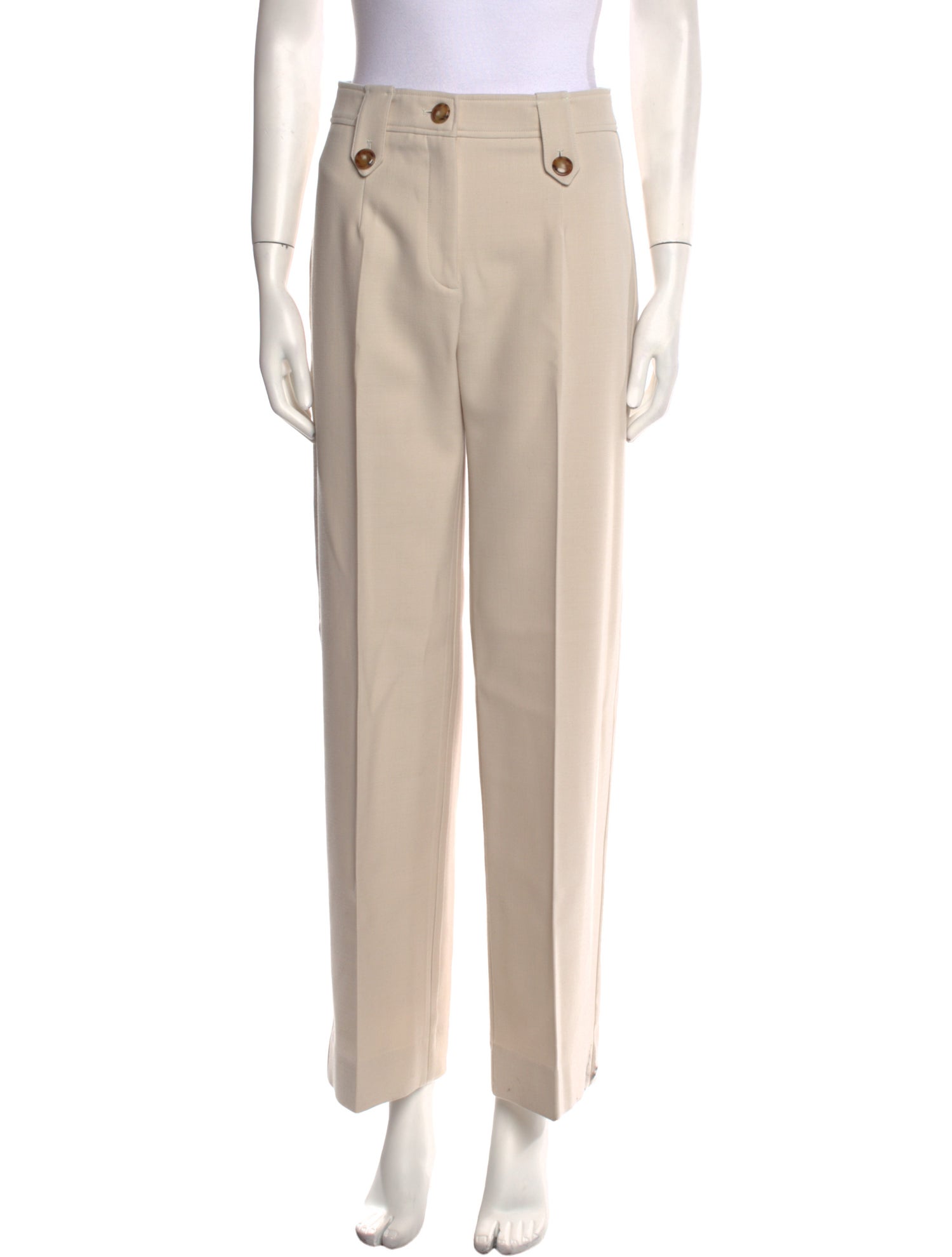 Sézane Wide Leg Pants - Neutrals, 11.5" Rise Pants, Clothing ...