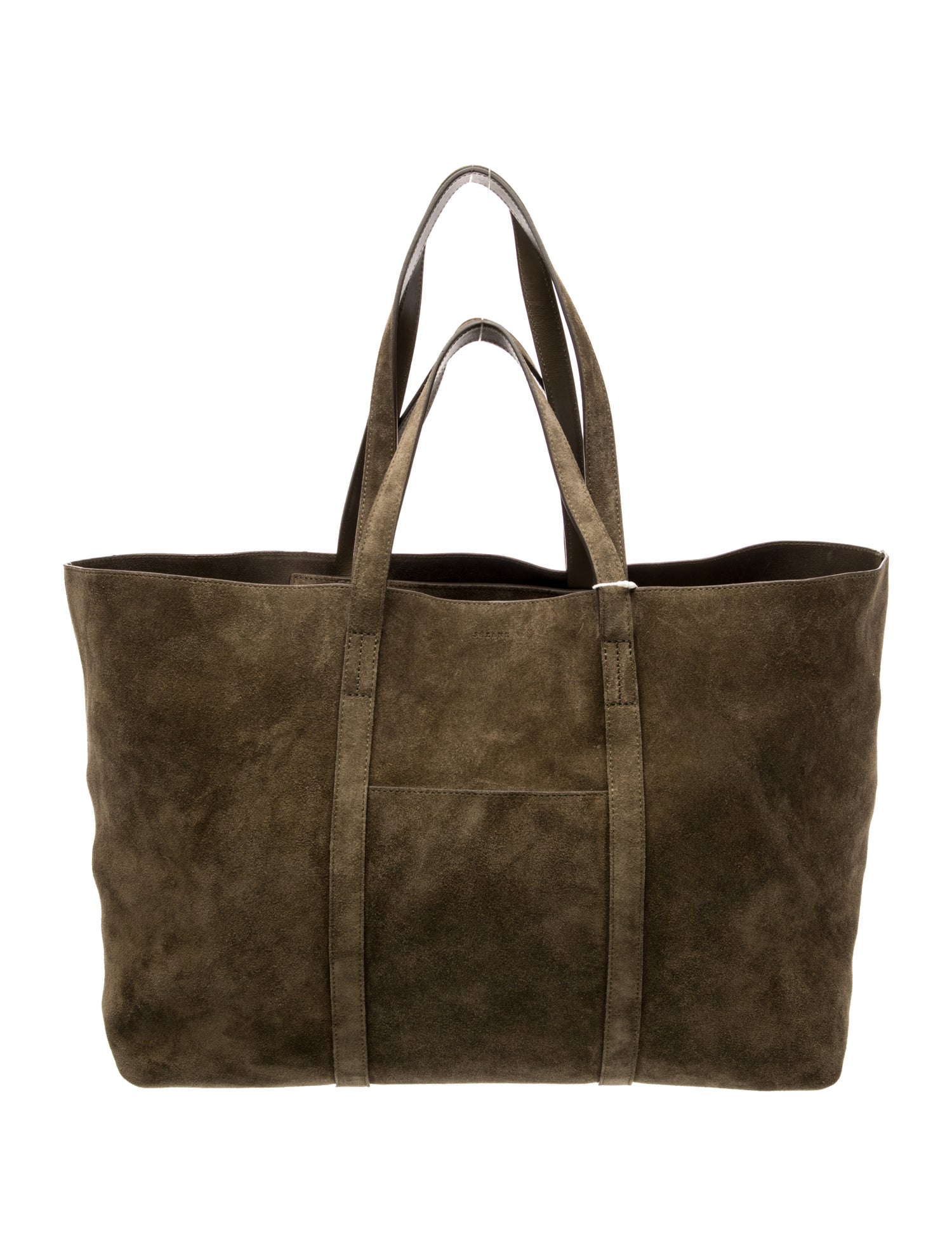 Sézane Suede Shoulder Bag - Green Shoulder Bags, Handbags - WSEZA52593 ...