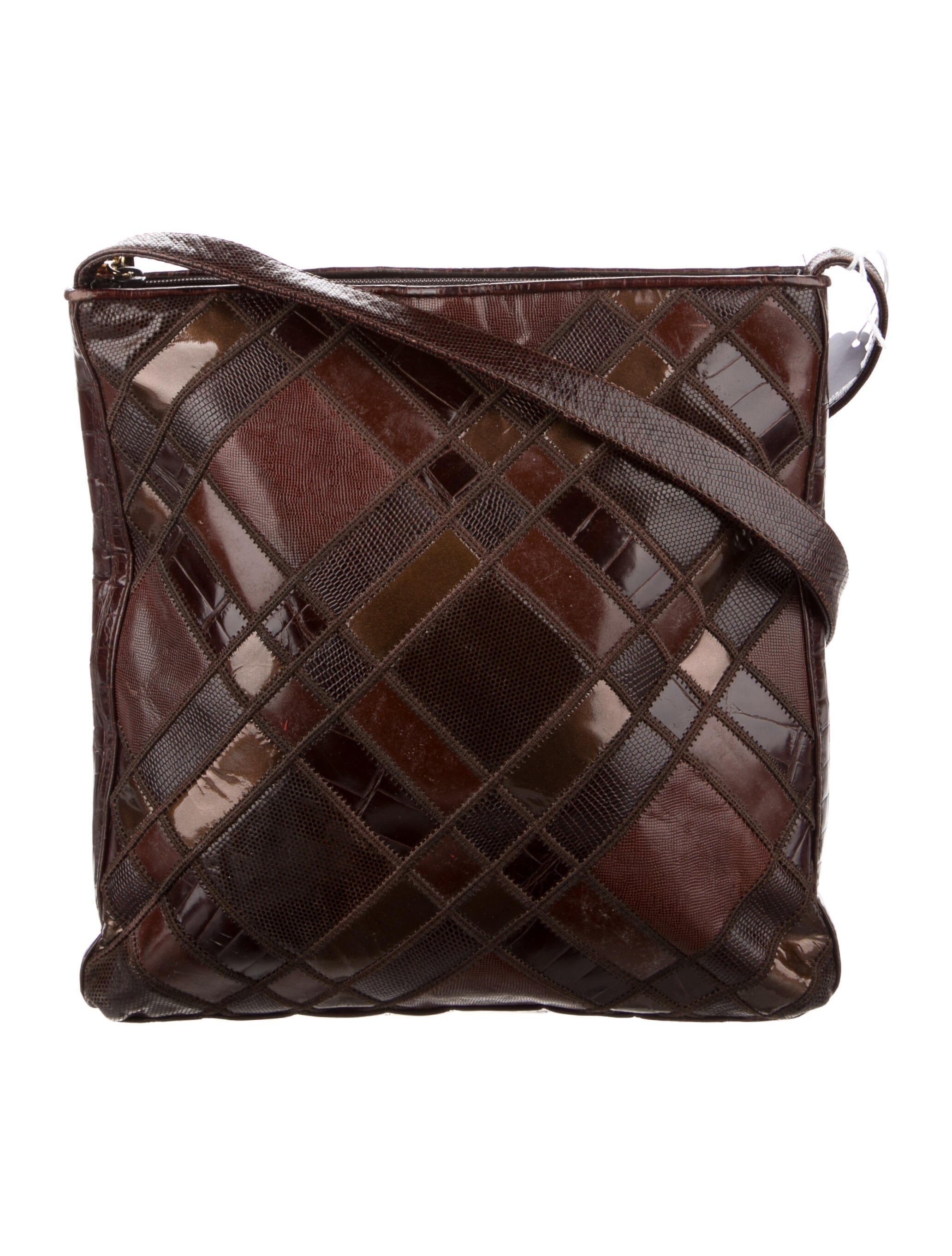 Sharif Sharif leather shoulder bag - Brown Shoulder Bags, Handbags ...