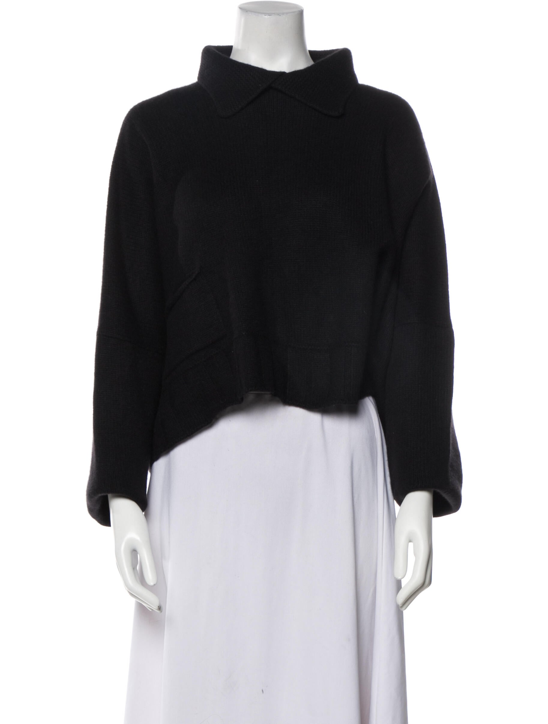Shirin Guild Cashmere Mock Neck Sweater - Black Knitwear, Clothing ...
