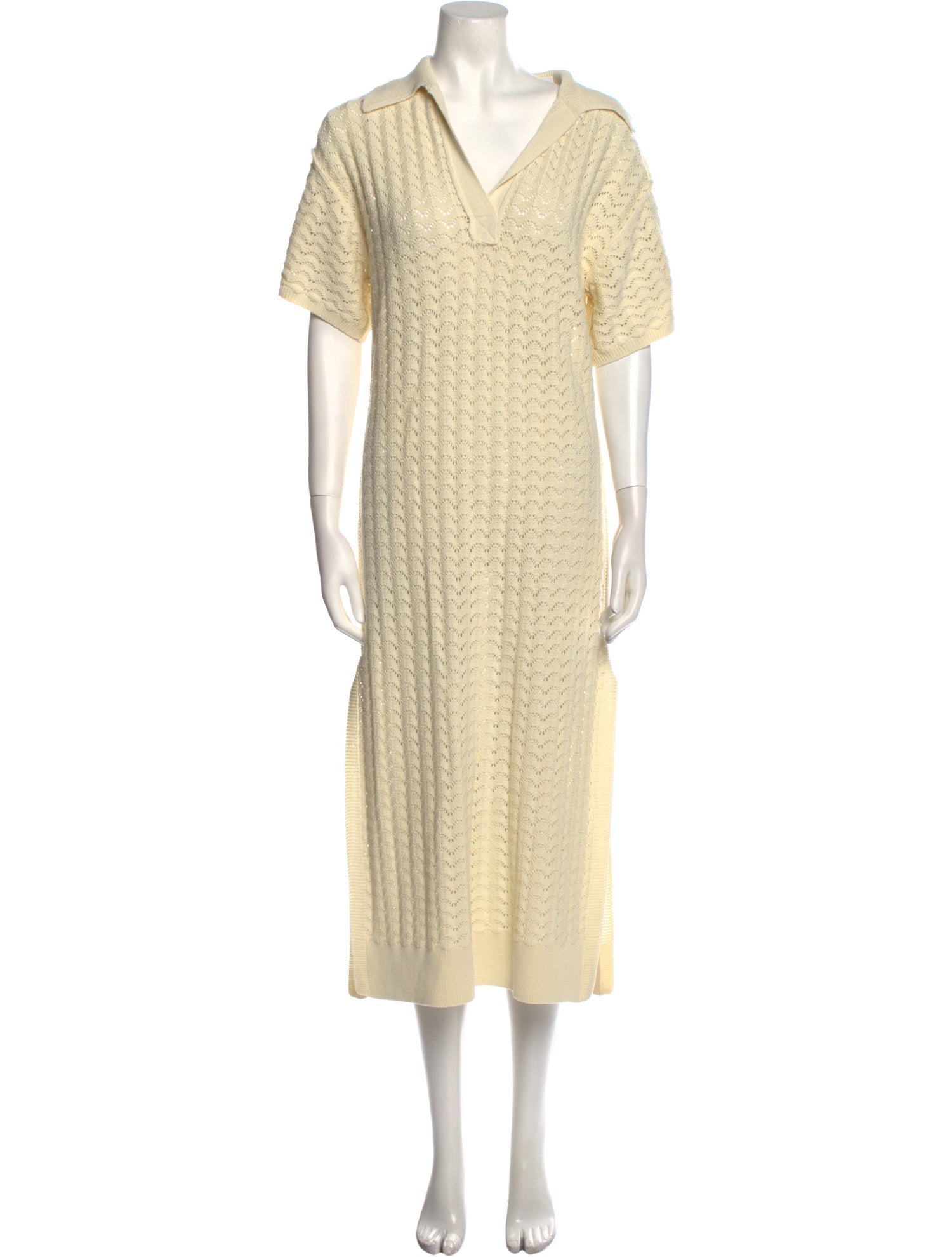 Dosa Lace Pattern Midi Length Dress - Neutrals Dresses, Clothing ...