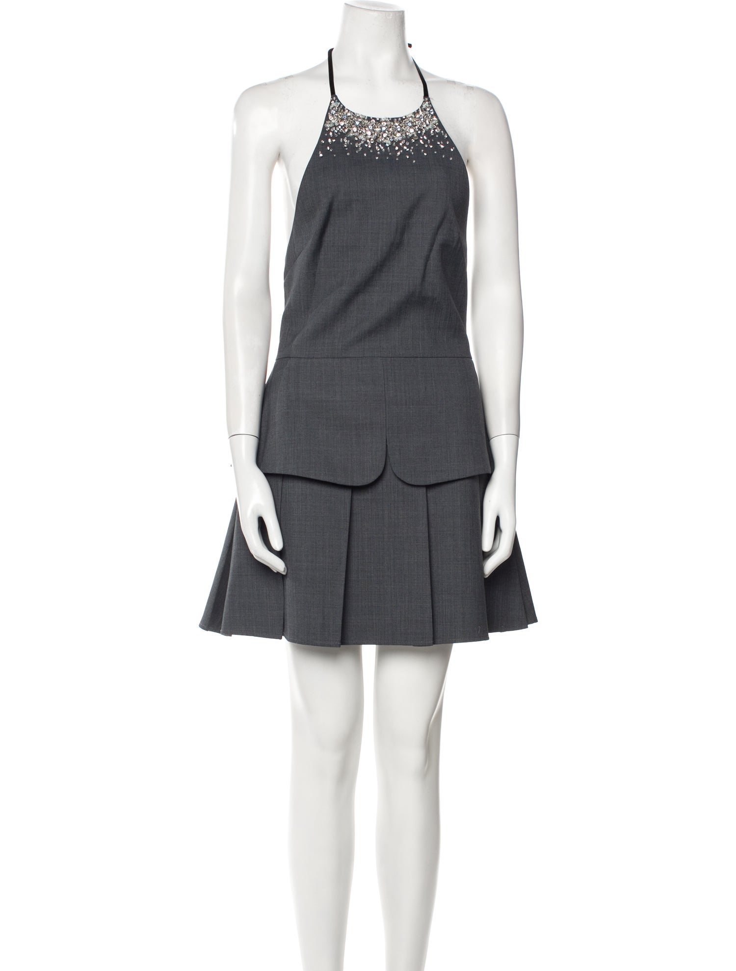 Shushu/tong Halterneck Mini Dress w/ Tags - Grey Dresses, Clothing ...