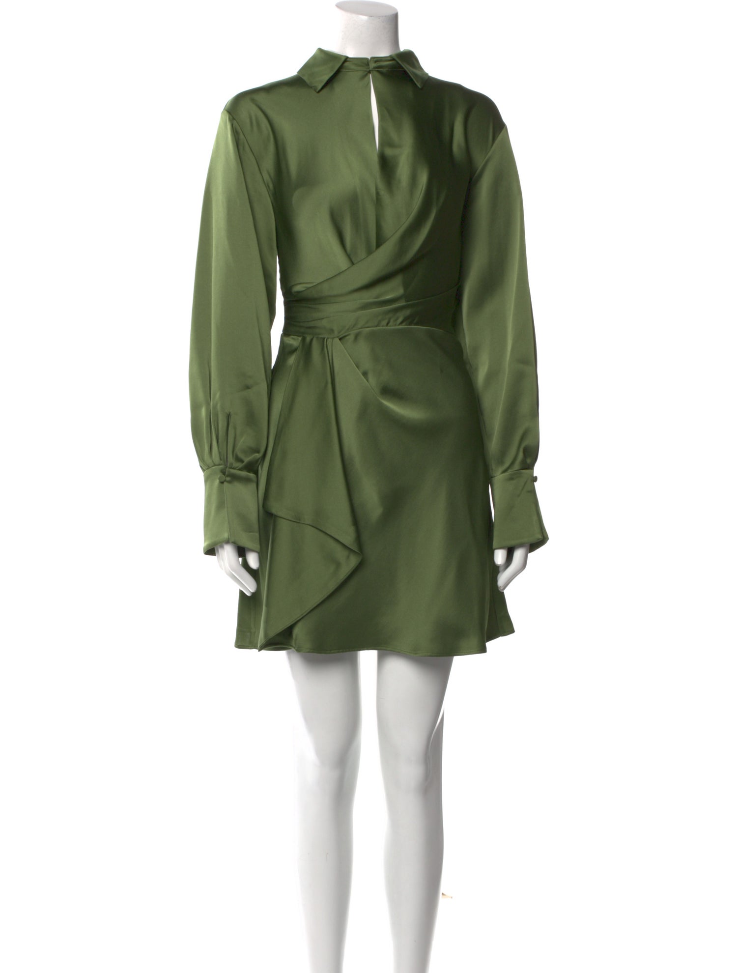 Simkhai Mock Neck Mini Dress - Green Dresses, Clothing - WSIMI24345 ...