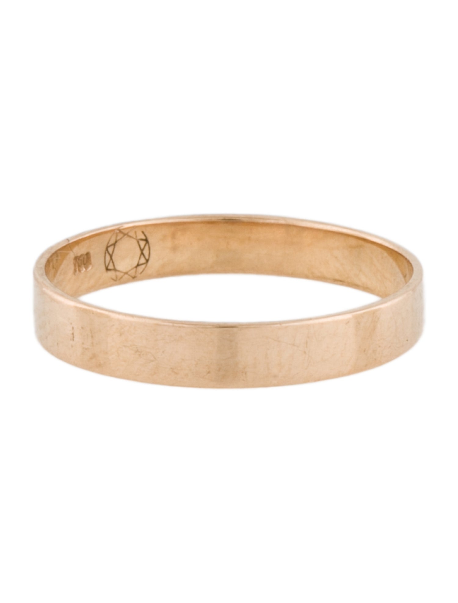 Saskia Diez 18K Stripe No.2 Ring - 18K Rose Gold Band, Rings ...