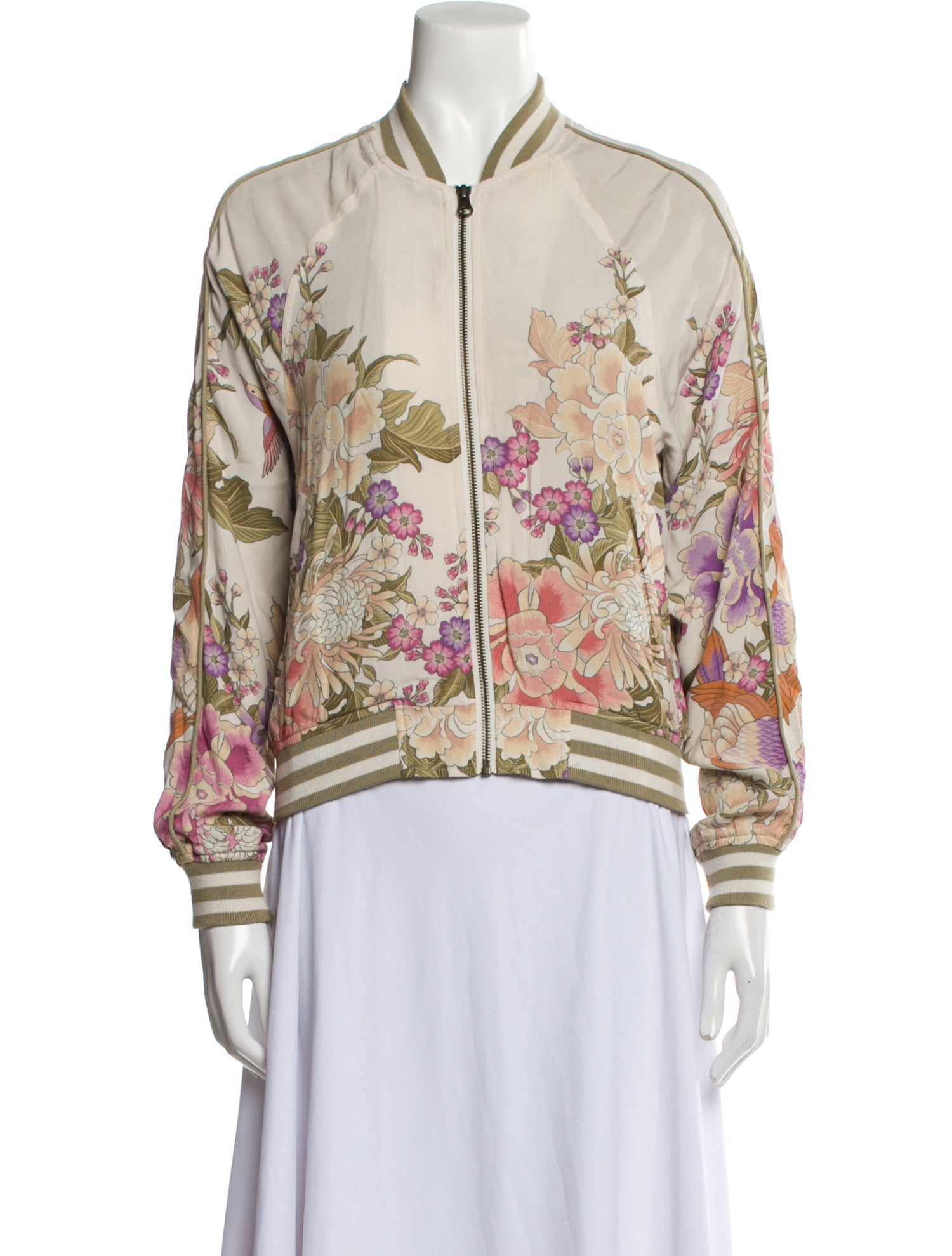 Spell Floral Print Bomber Jacket - Neutrals Jackets, Clothing ...