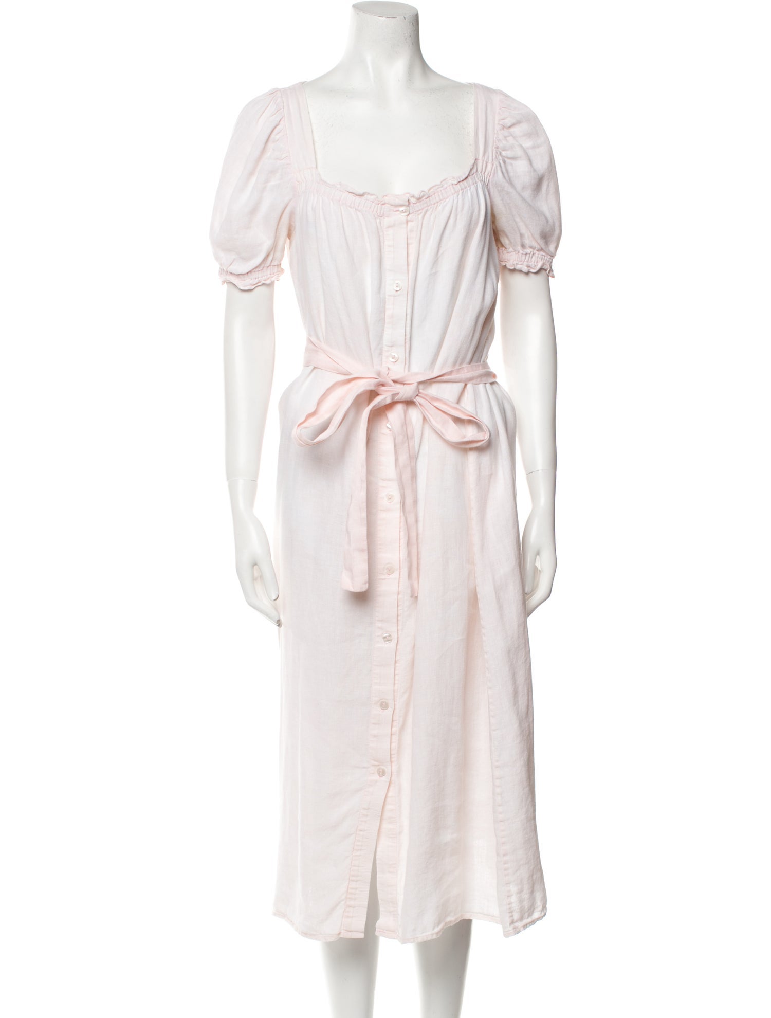 Sleeper Linen Long Dress - Pink Dresses, Clothing - WSLPR30202 | The ...