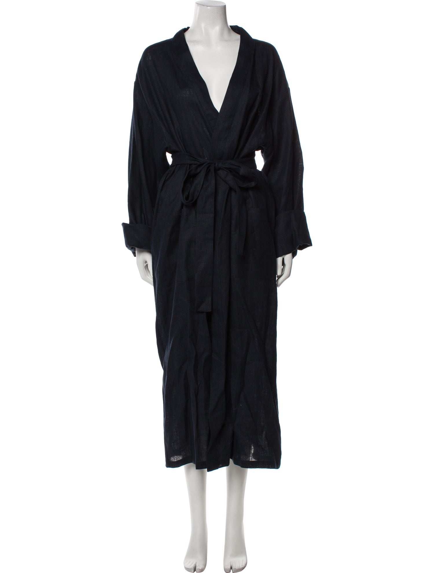 Sleeper Linen Robe w/ Tags - Black Loungewear, Clothing - WSLPR31215 ...