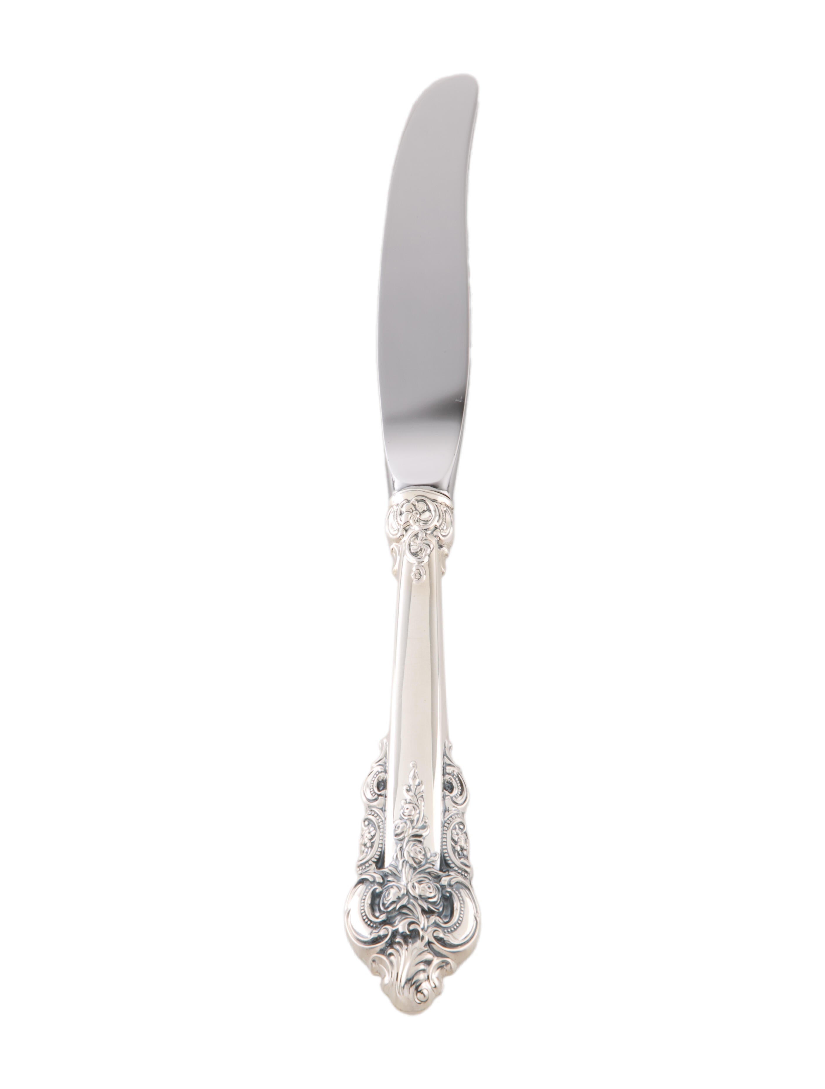 Wallace Silversmiths 48-Piece Grande Baroque Sterling Flatware Set ...