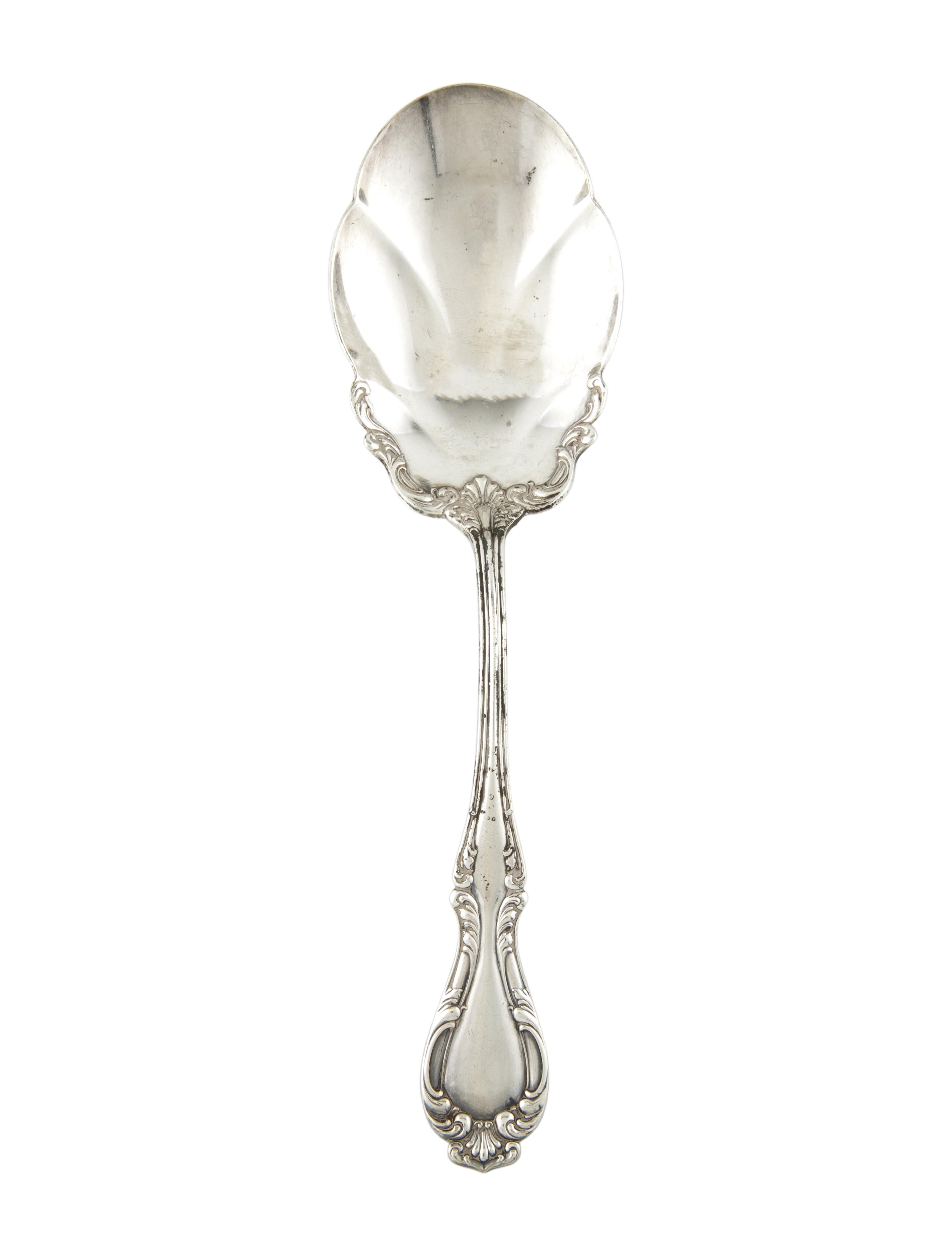 Wallace Silversmiths 120-Piece Sterling Silver Grande Baroque Flatware ...