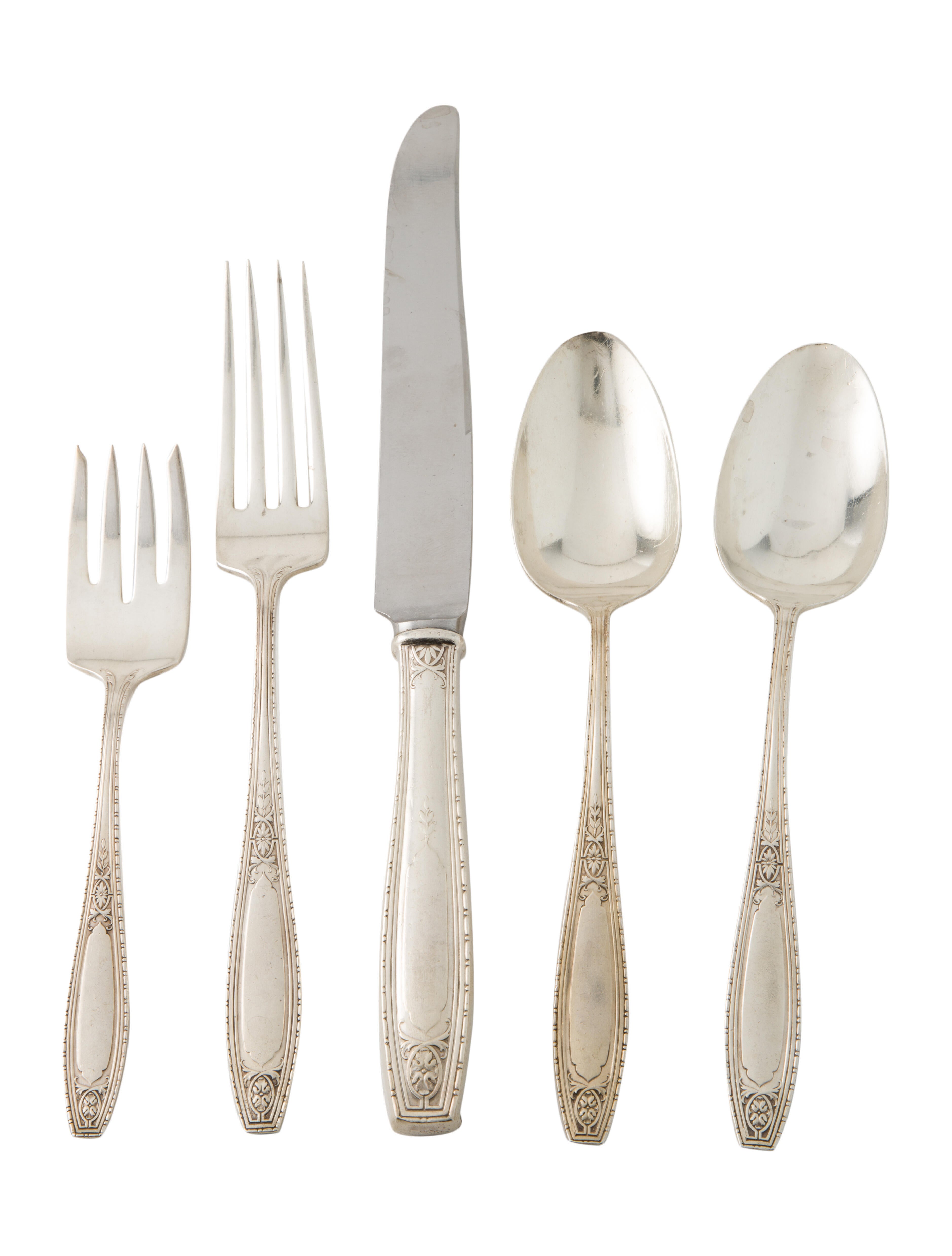 Wallace Silversmiths 15-Piece Sterling Flatware Set - Metallic, 15 ...