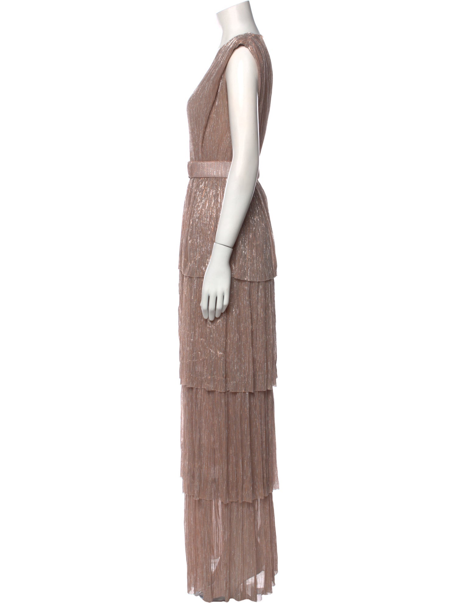 Sabina Musayev V-Neck Long Dress w/ Tags - Pink Dresses, Clothing ...