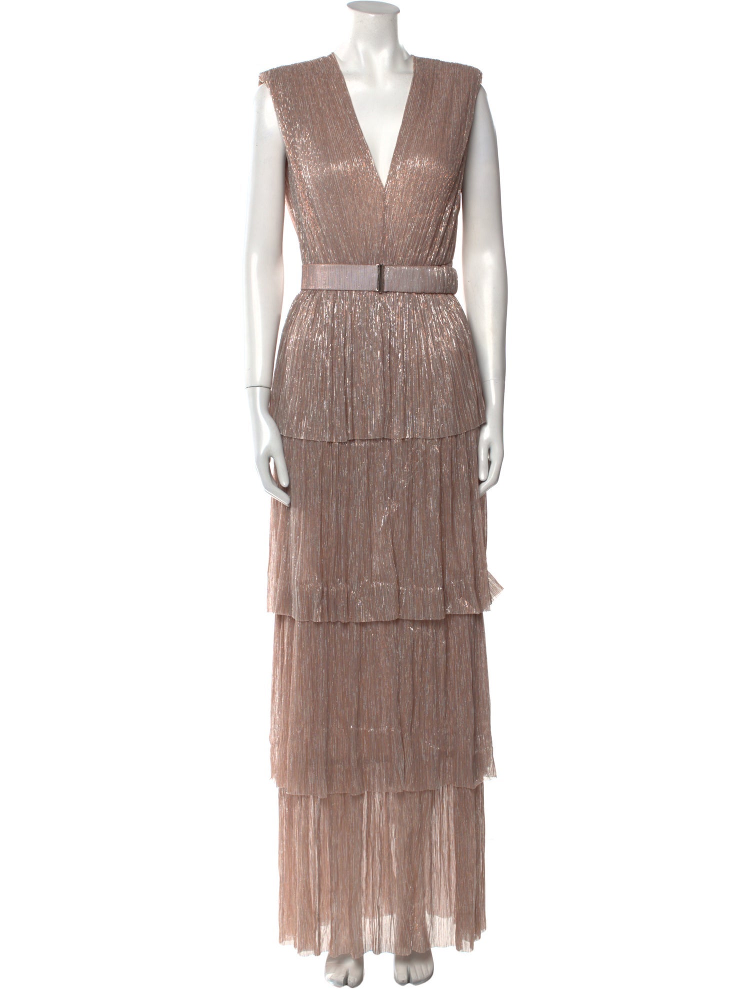 Sabina Musayev V-Neck Long Dress w/ Tags - Pink Dresses, Clothing ...