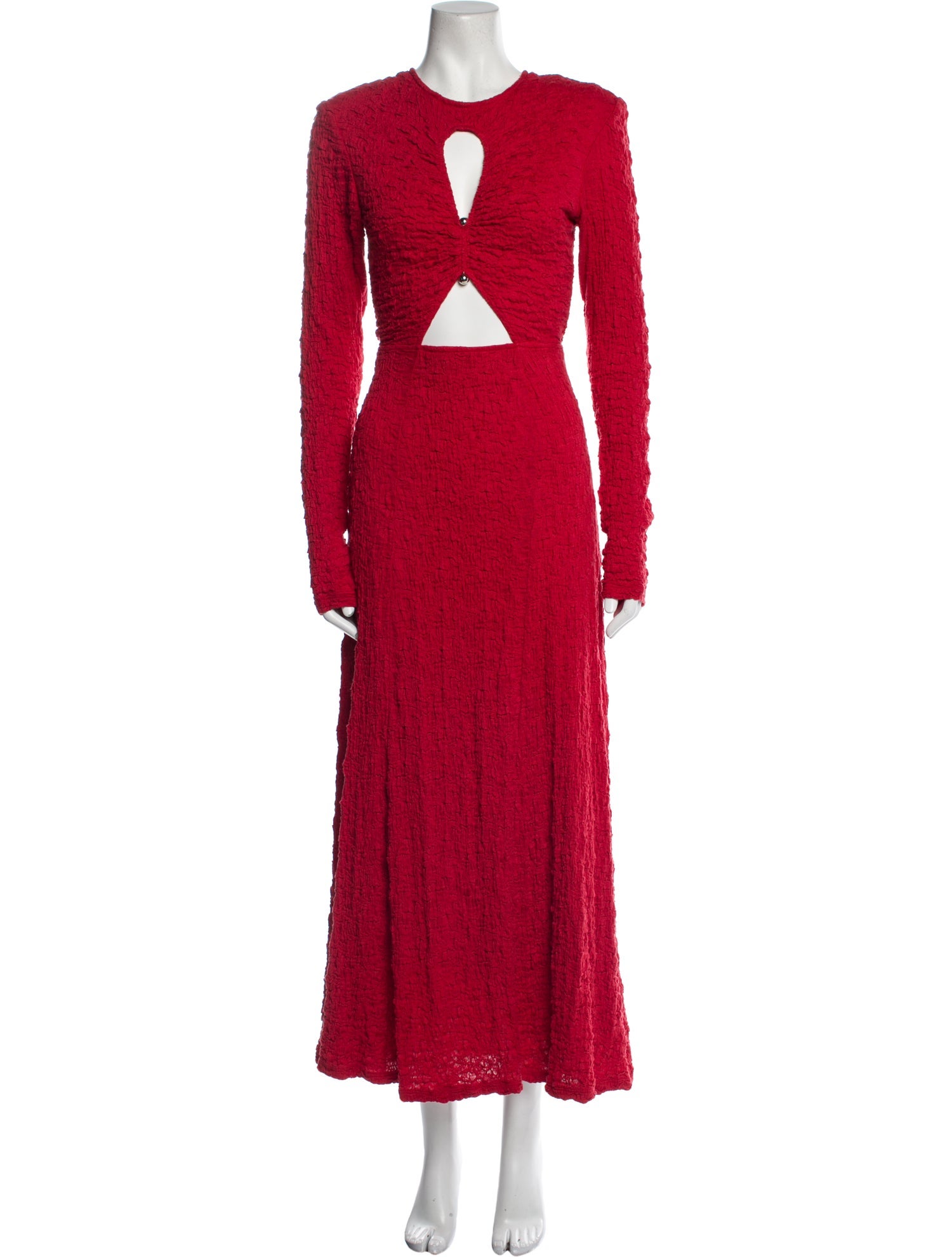 Sabina Musayev Crew Neck Long Dress - Red Dresses, Clothing ...
