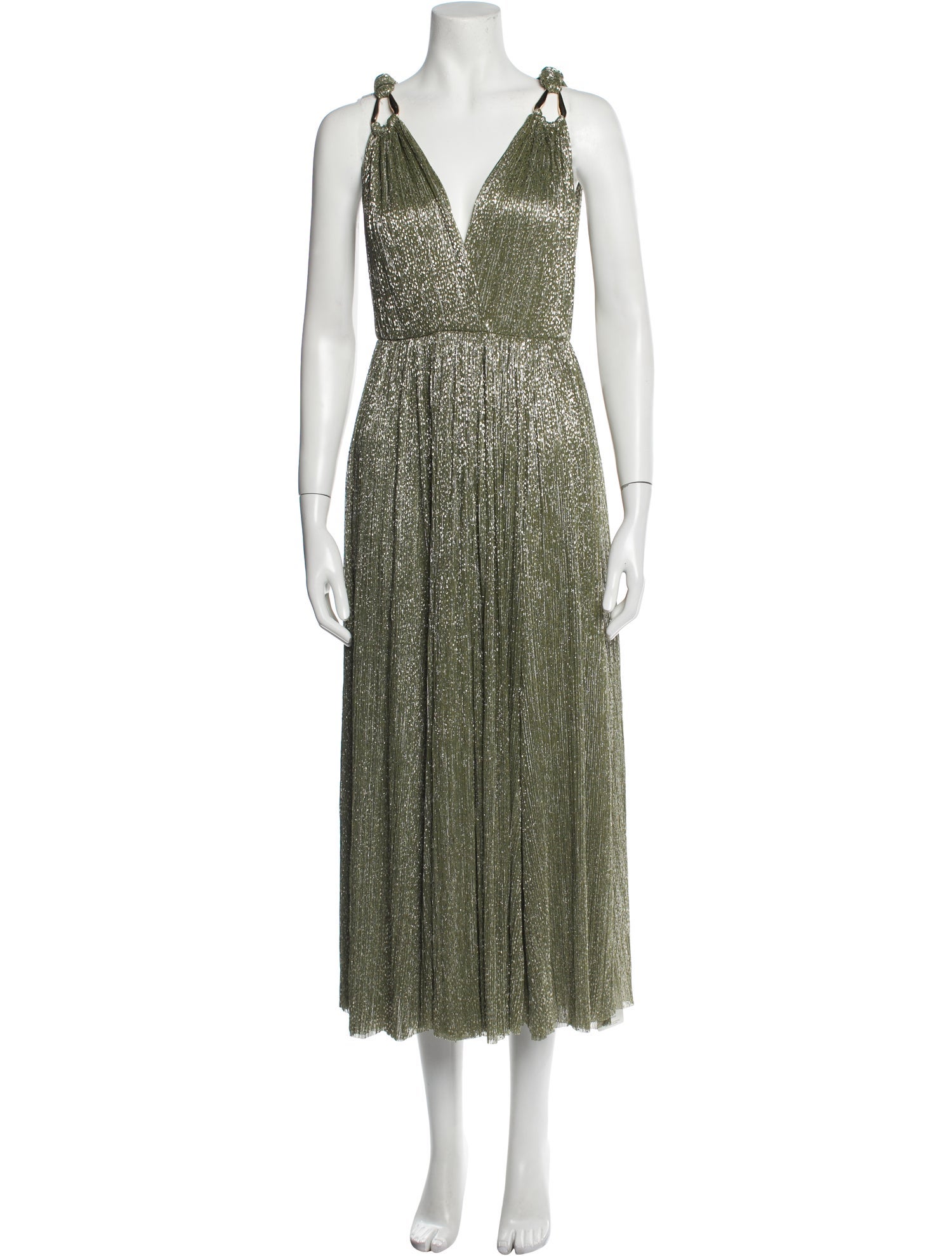 Sabina Musayev Plunge Neckline Long Dress w/ Tags - Green Dresses ...