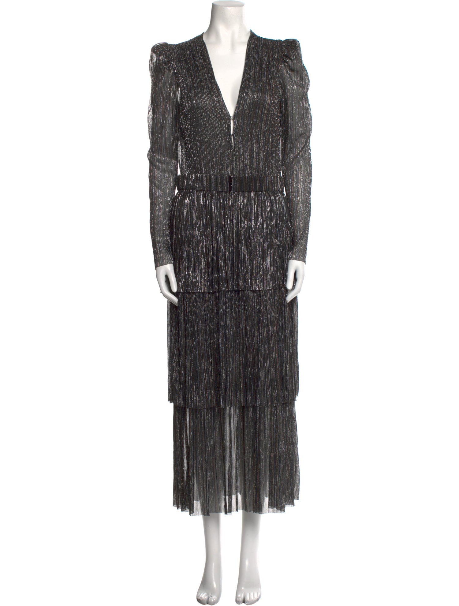 Sabina Musayev Striped Long Dress - Grey Dresses, Clothing - WSMAU22173 ...