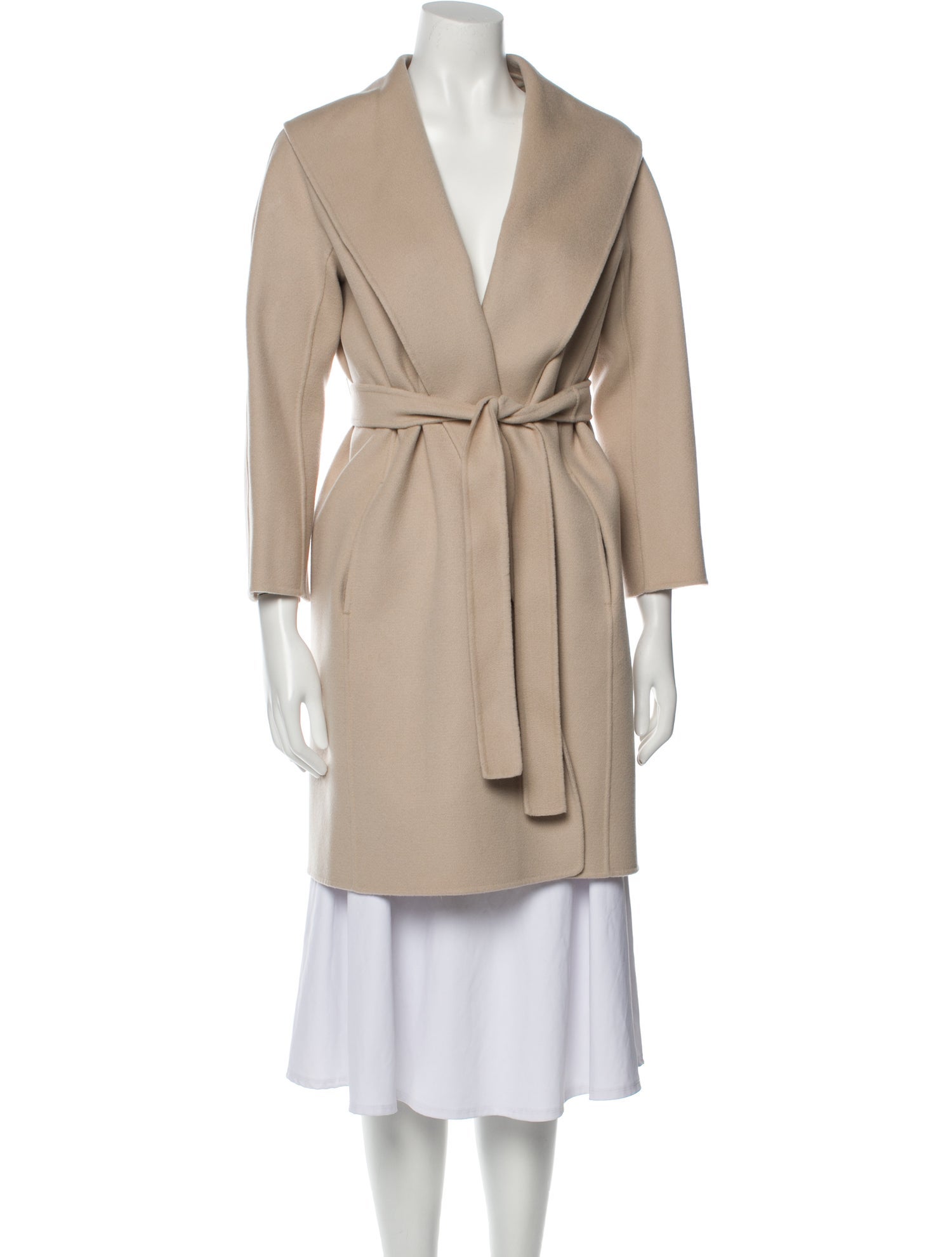 'S Max Mara Virgin Wool Trench Coat - Neutrals Coats, Clothing - WSMAX36980 | The RealReal