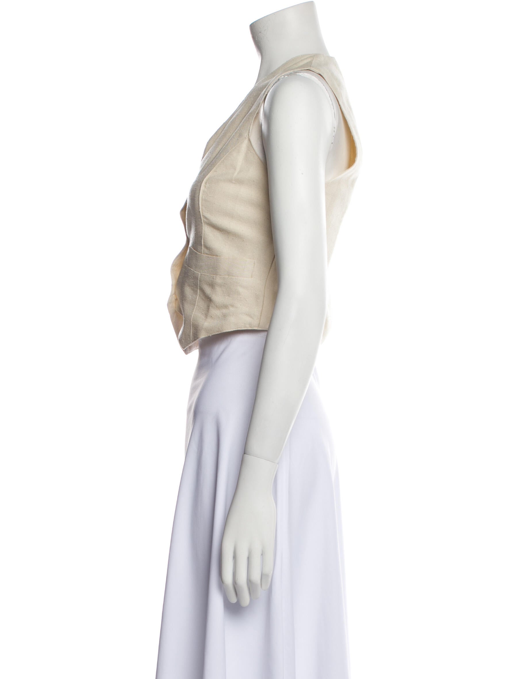 Savannah Morrow The Label Silk Vest - Neutrals Jackets, Clothing ...
