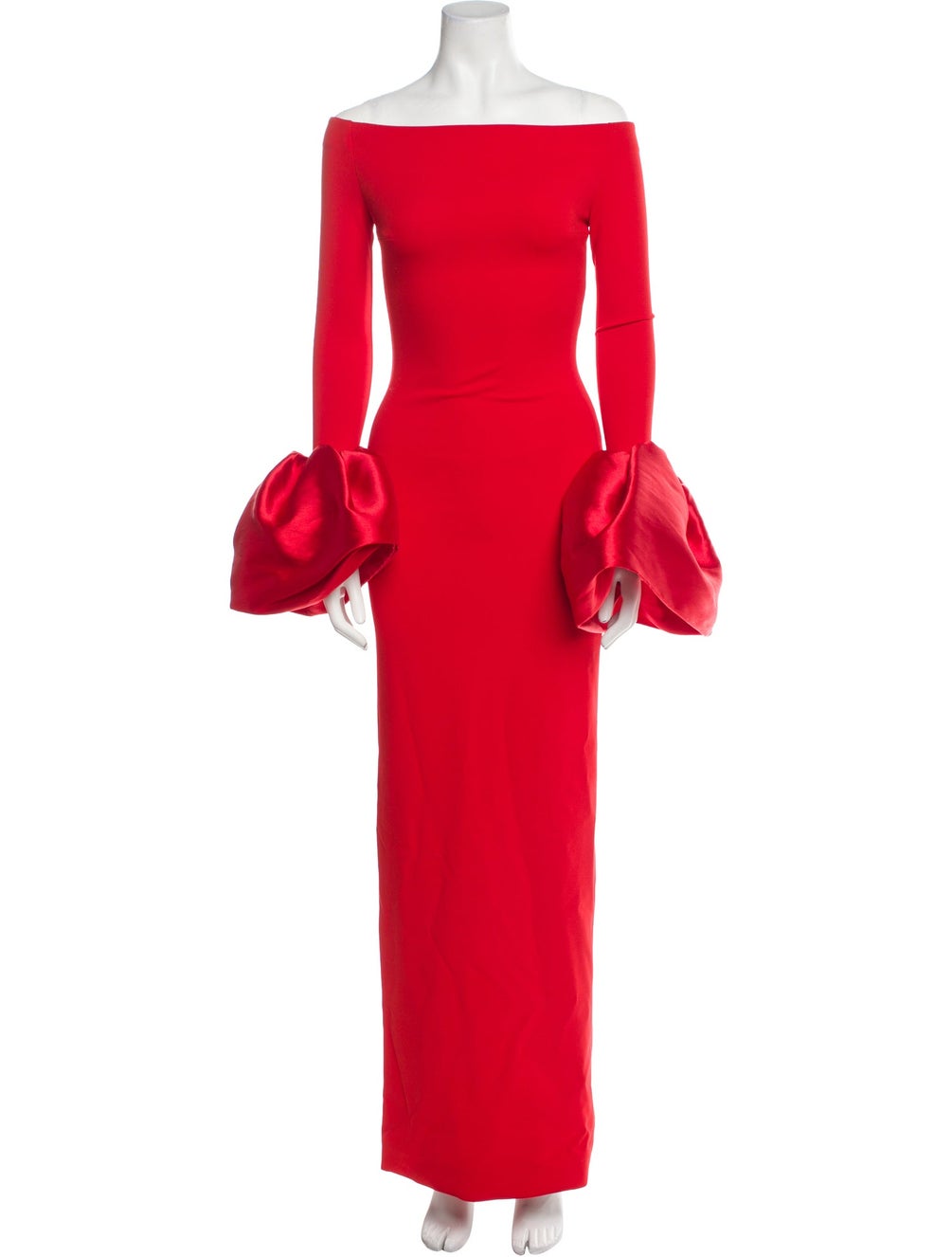 Solace London Off-The-Shoulder Long Dress - Red Dresses, Clothing ...