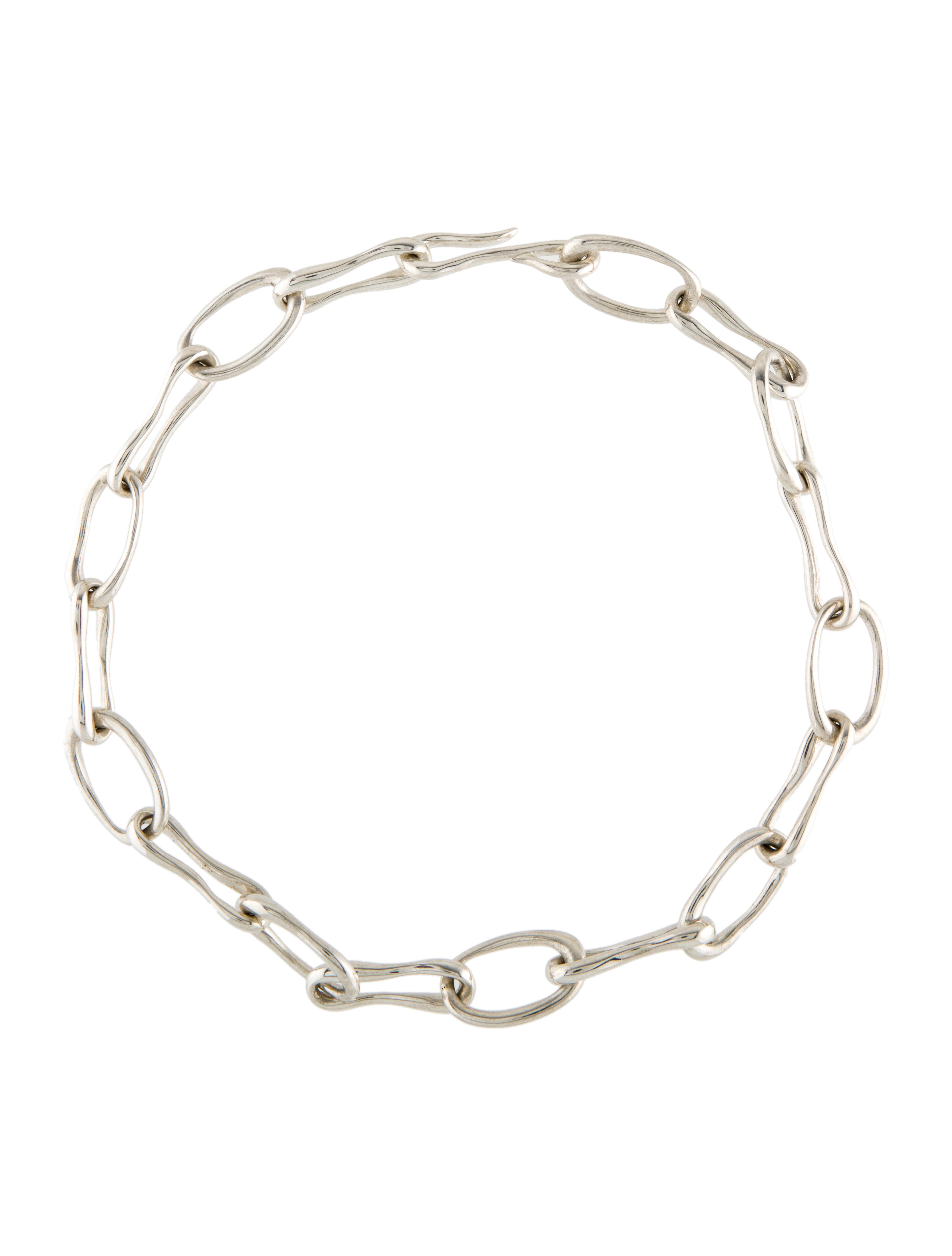 Sophie Buhai Roman Chain Collar Necklace - Sterling Silver Collar ...