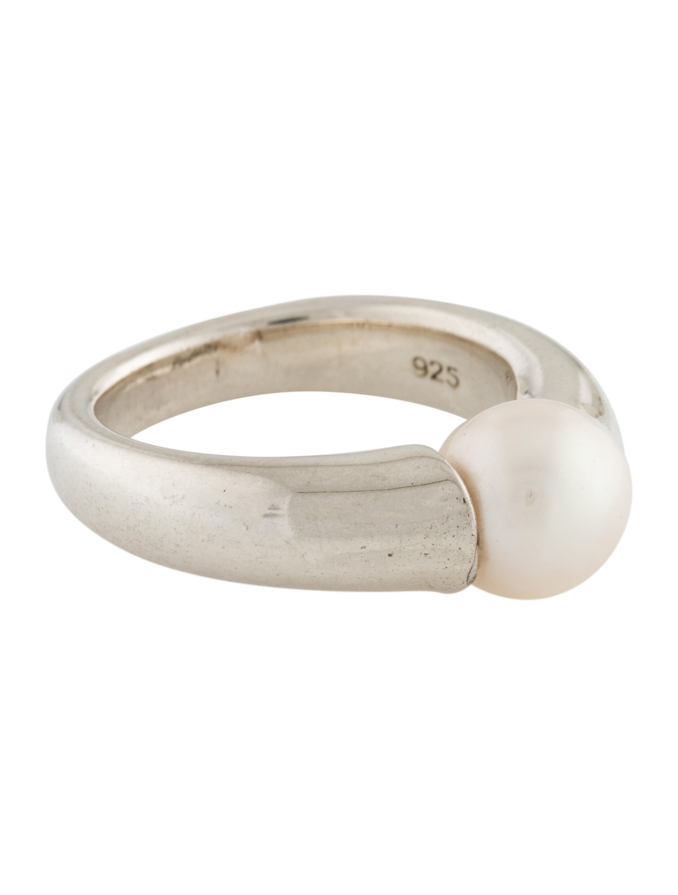 Tohum Design Concha Large Puka Ring - Sterling Silver Cocktail Ring ...