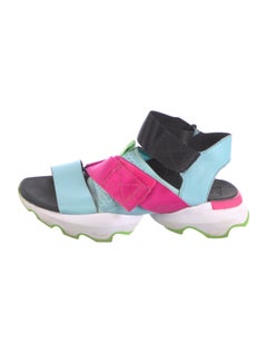 Sorel Leather Printed Slingback Sandals - Blue Sandals, Shoes ...